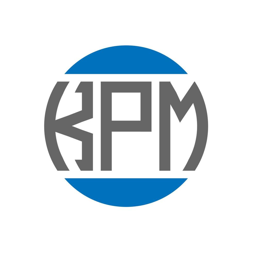 Kpm Letter Logo Design On White Background Kpm Creative Initials Circle Logo Concept Kpm