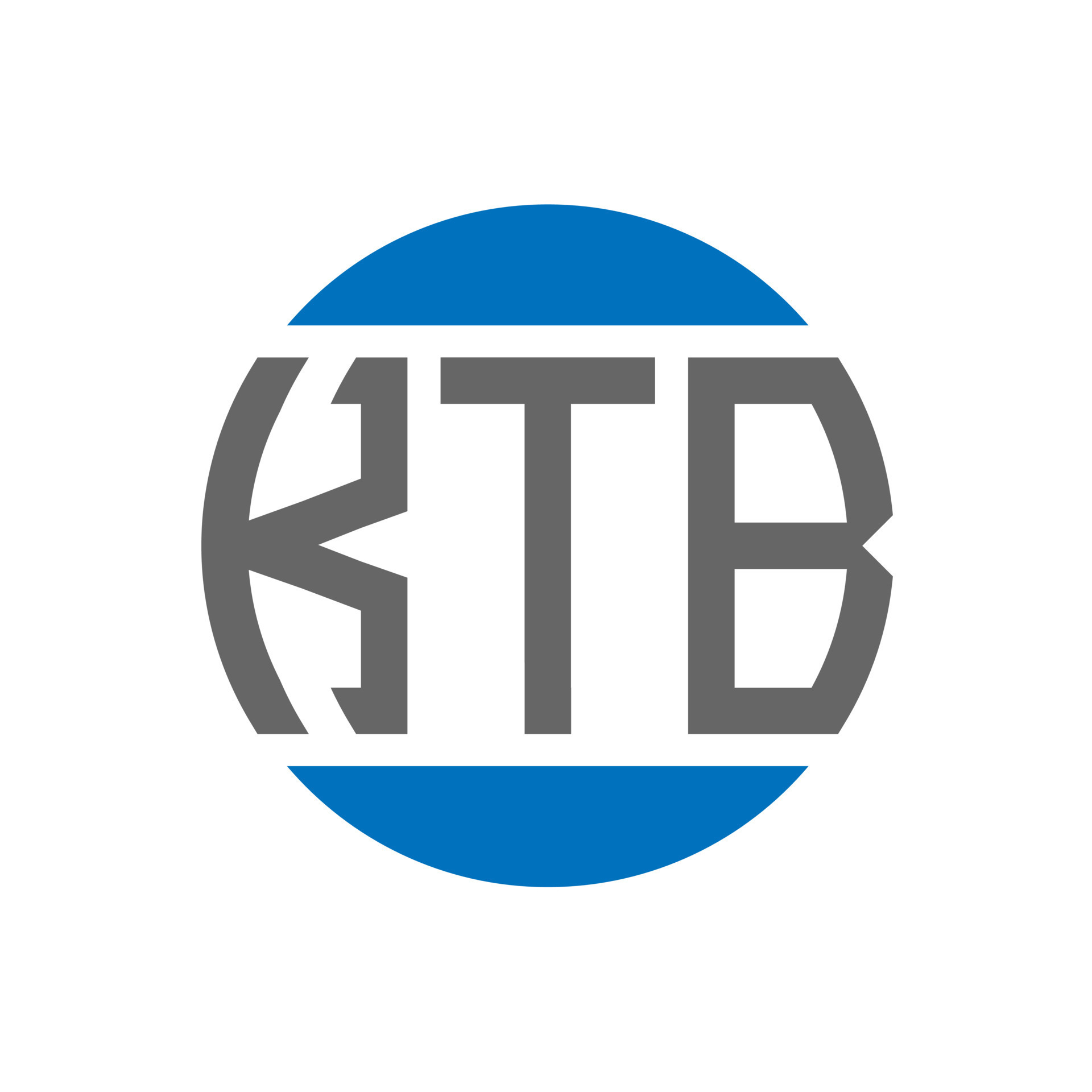 KTB letter logo design on white background. KTB creative initials circle logo concept. KTB ...
