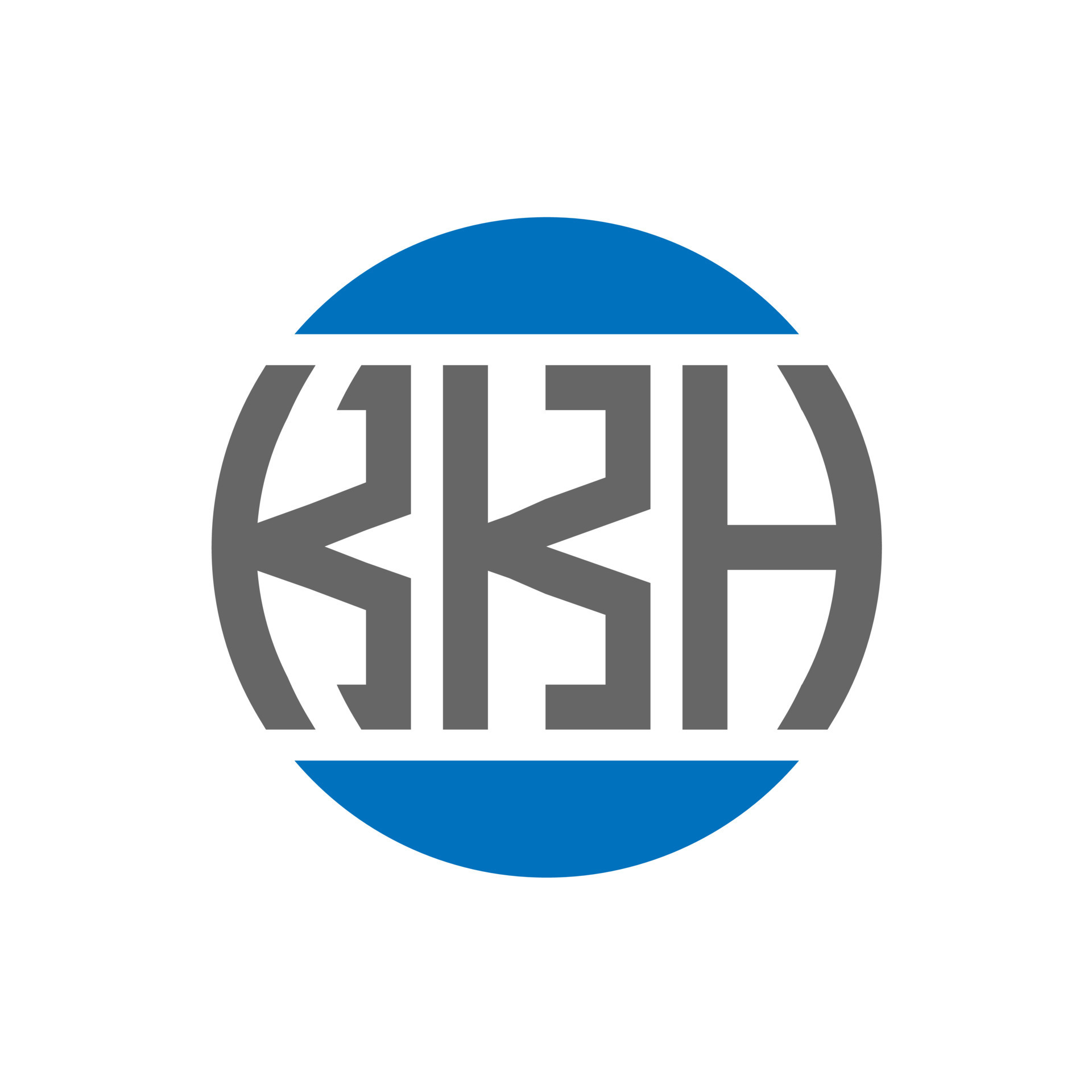 diseño del logotipo de la letra kkh sobre fondo blanco. concepto de logotipo de círculo de ...