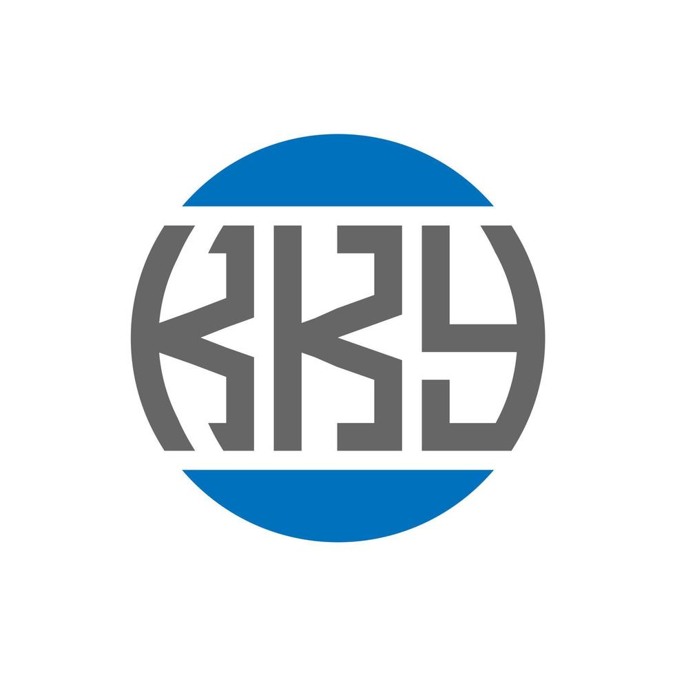 KKY letter logo design on white background. KKY creative initials circle logo concept. KKY ...