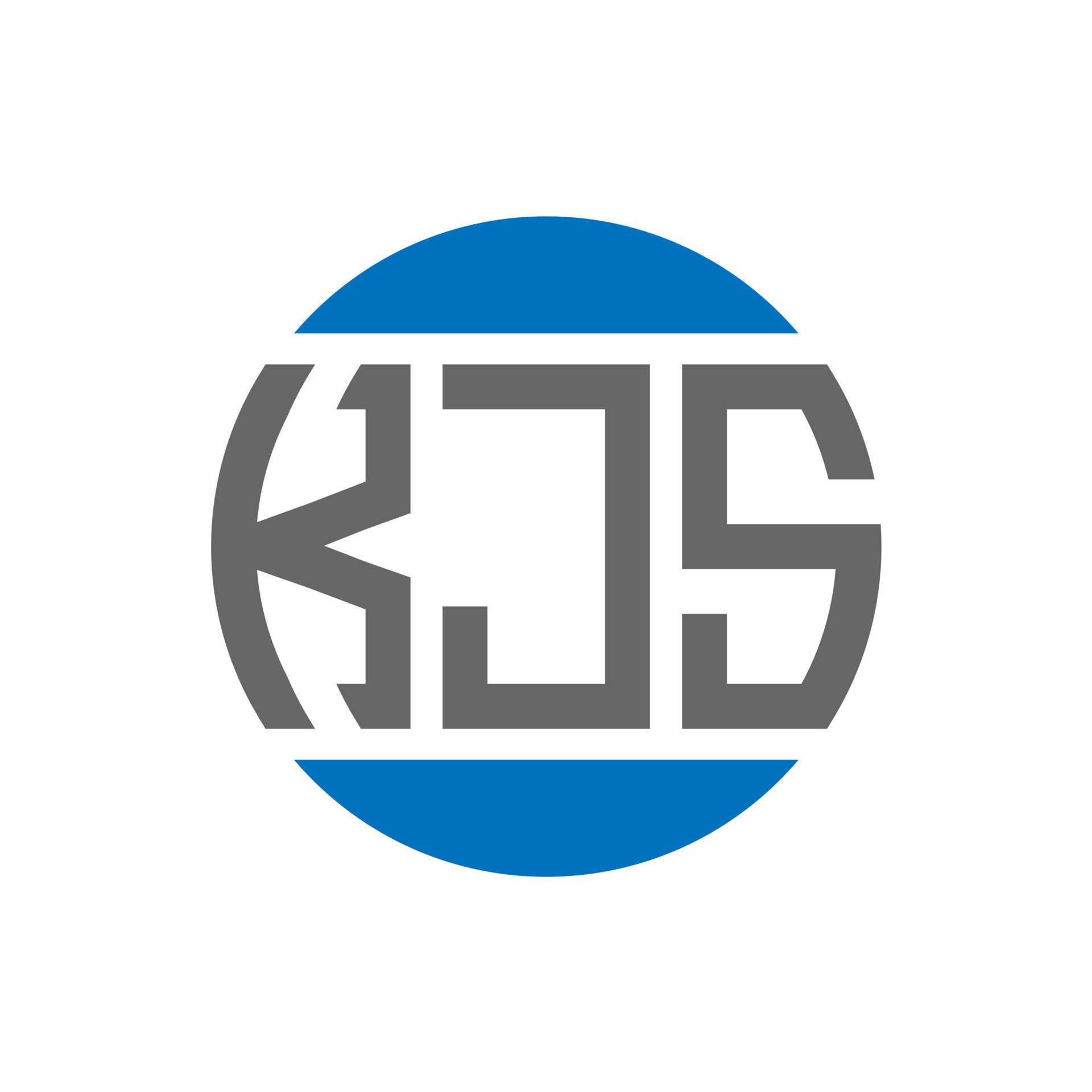 Kjs Letter Logo Design On White Background Kjs Creative Initials Circle Logo Concept Kjs