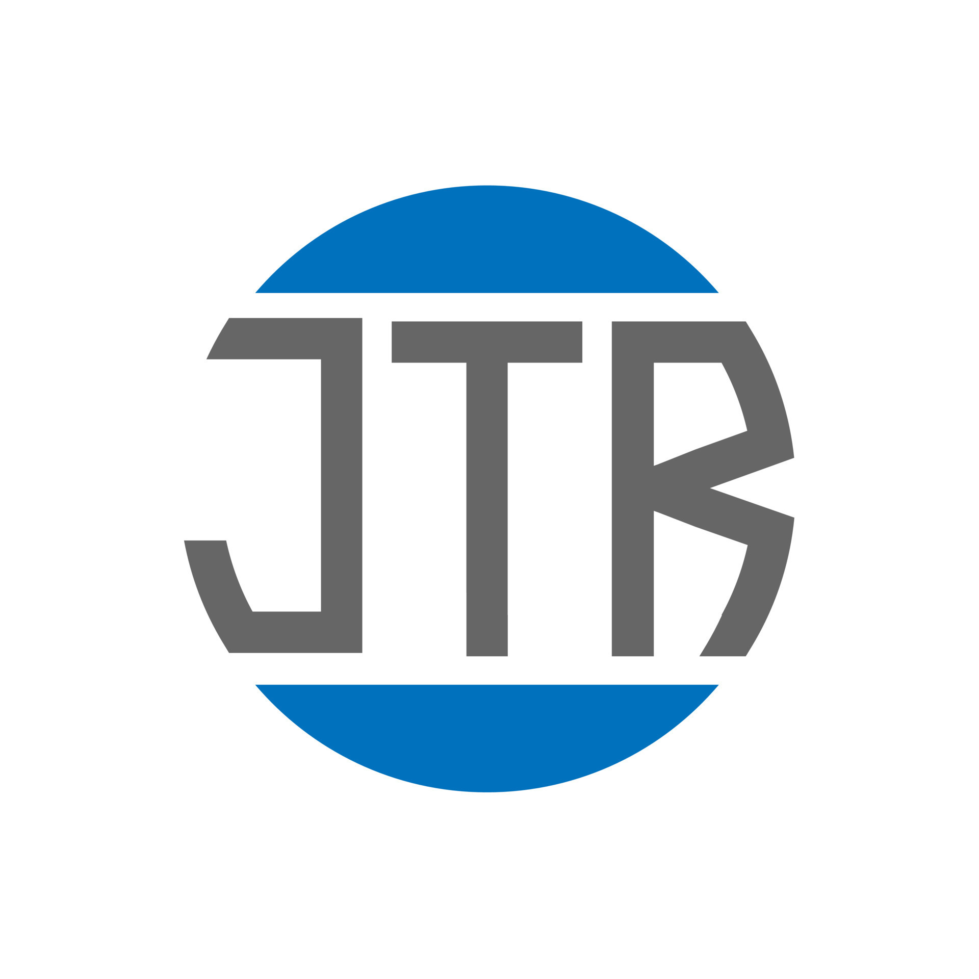 diseño de logotipo de letra jtr sobre fondo blanco. concepto de logotipo de círculo de iniciales ...