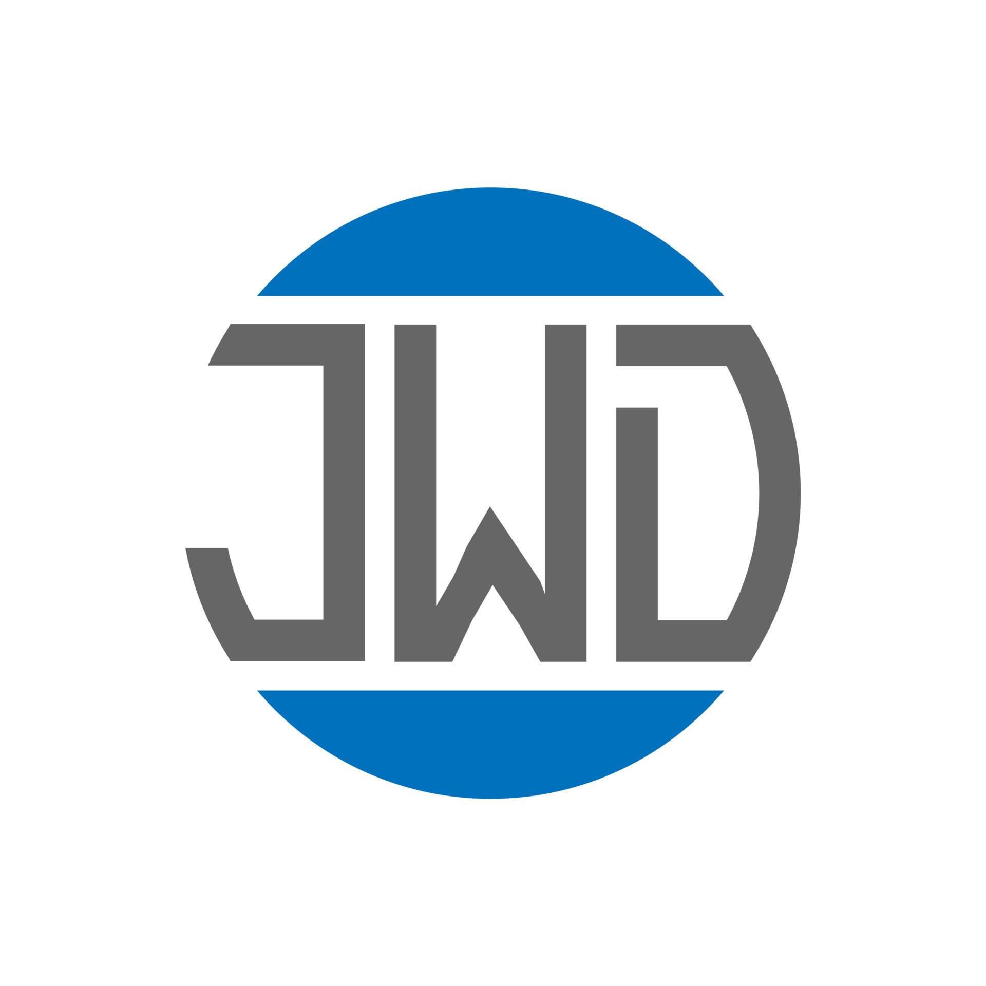 JWD letter logo design on white background. JWD creative initials circle logo concept. JWD ...