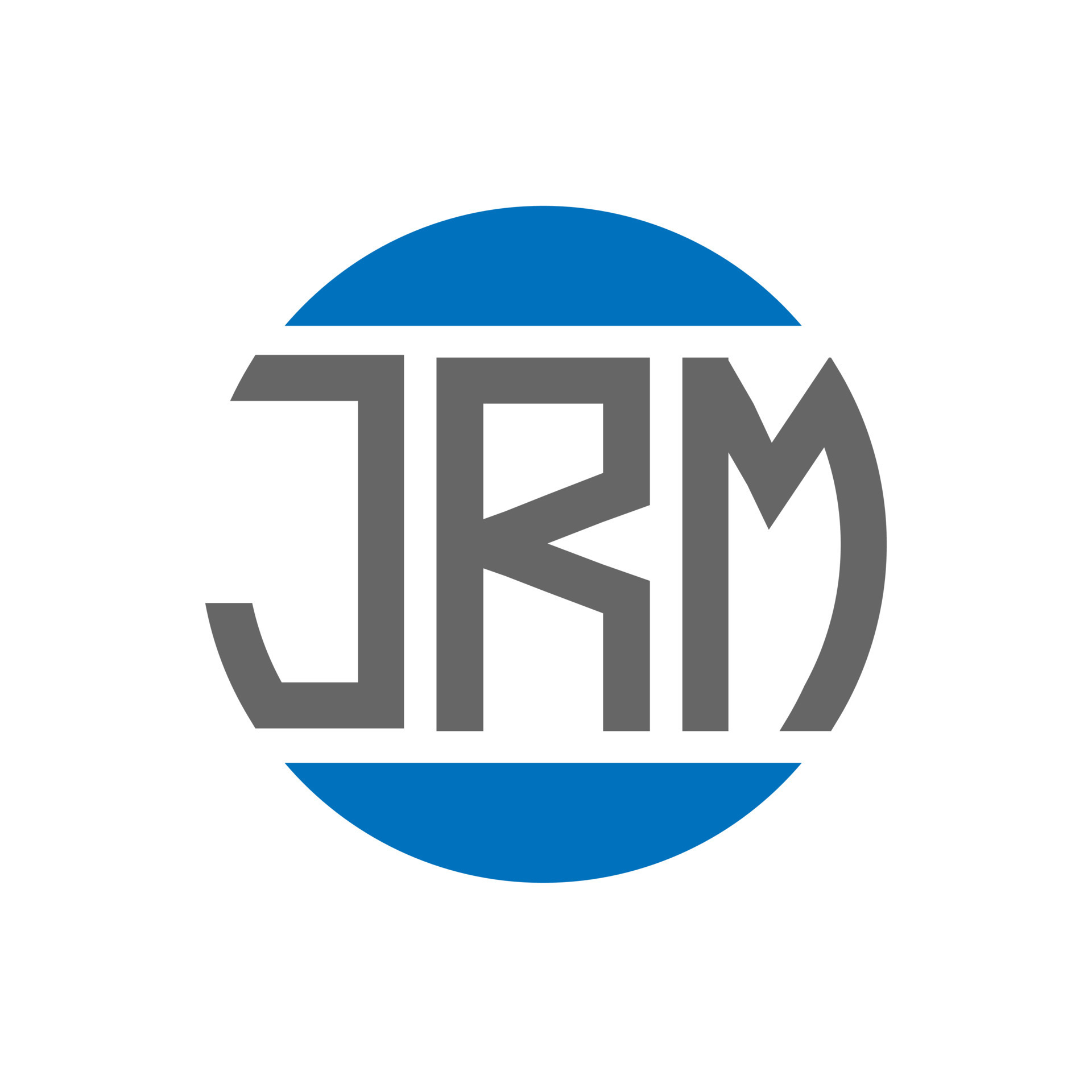 JRM letter logo design on white background. JRM creative initials circle logo concept. JRM ...