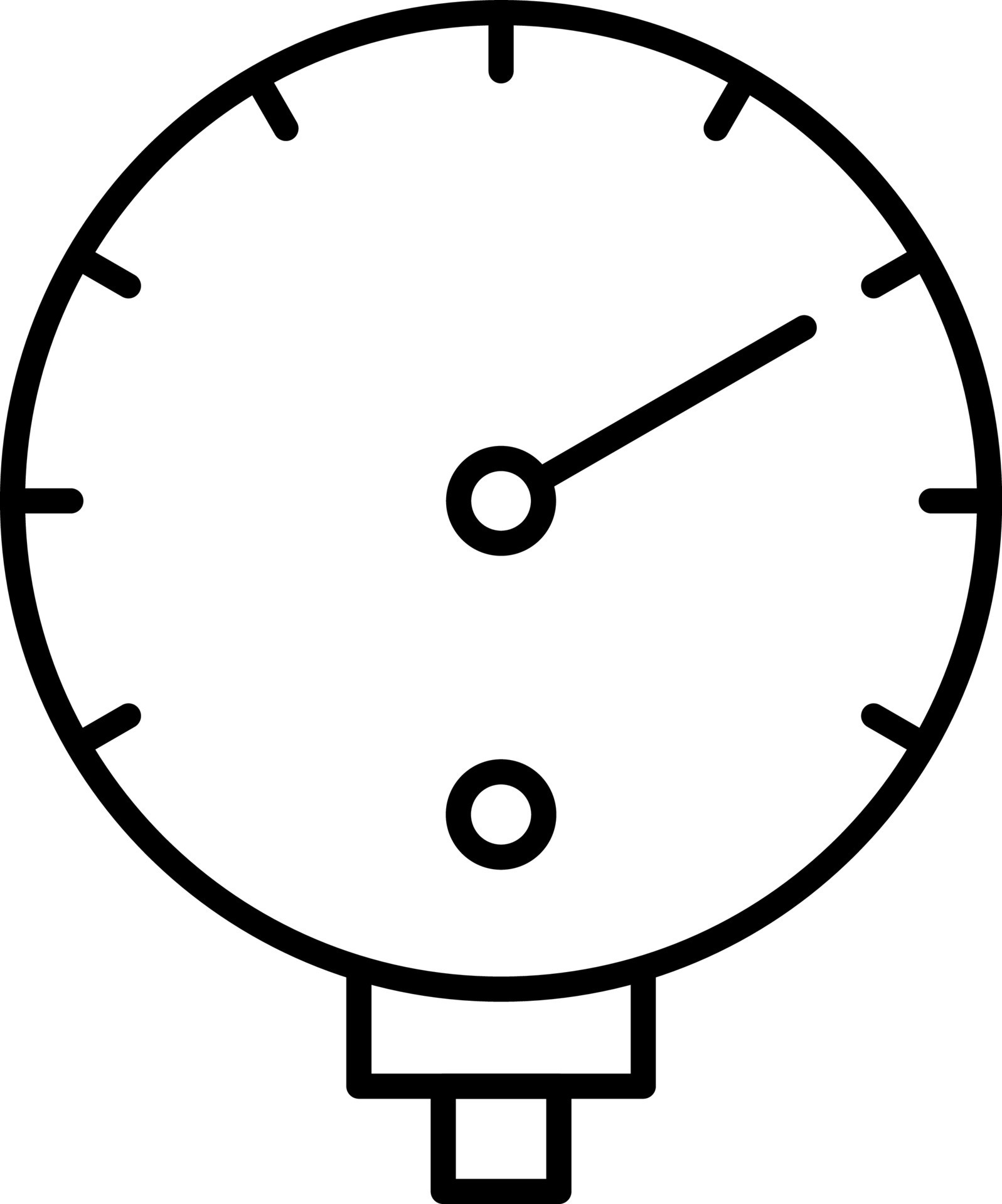 Pressure Gauge Line Icon 16215769 Vector Art at Vecteezy