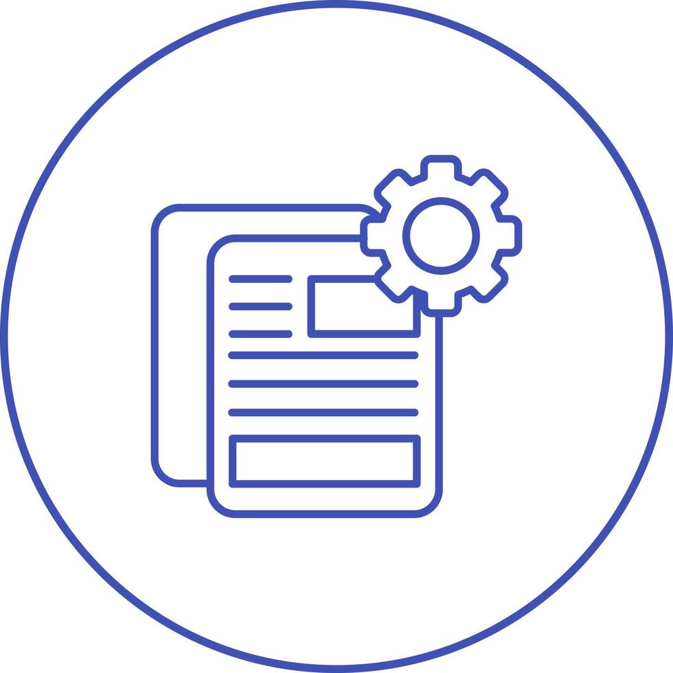 Document Setting Vector Icon 16217489 Vector Art at Vecteezy