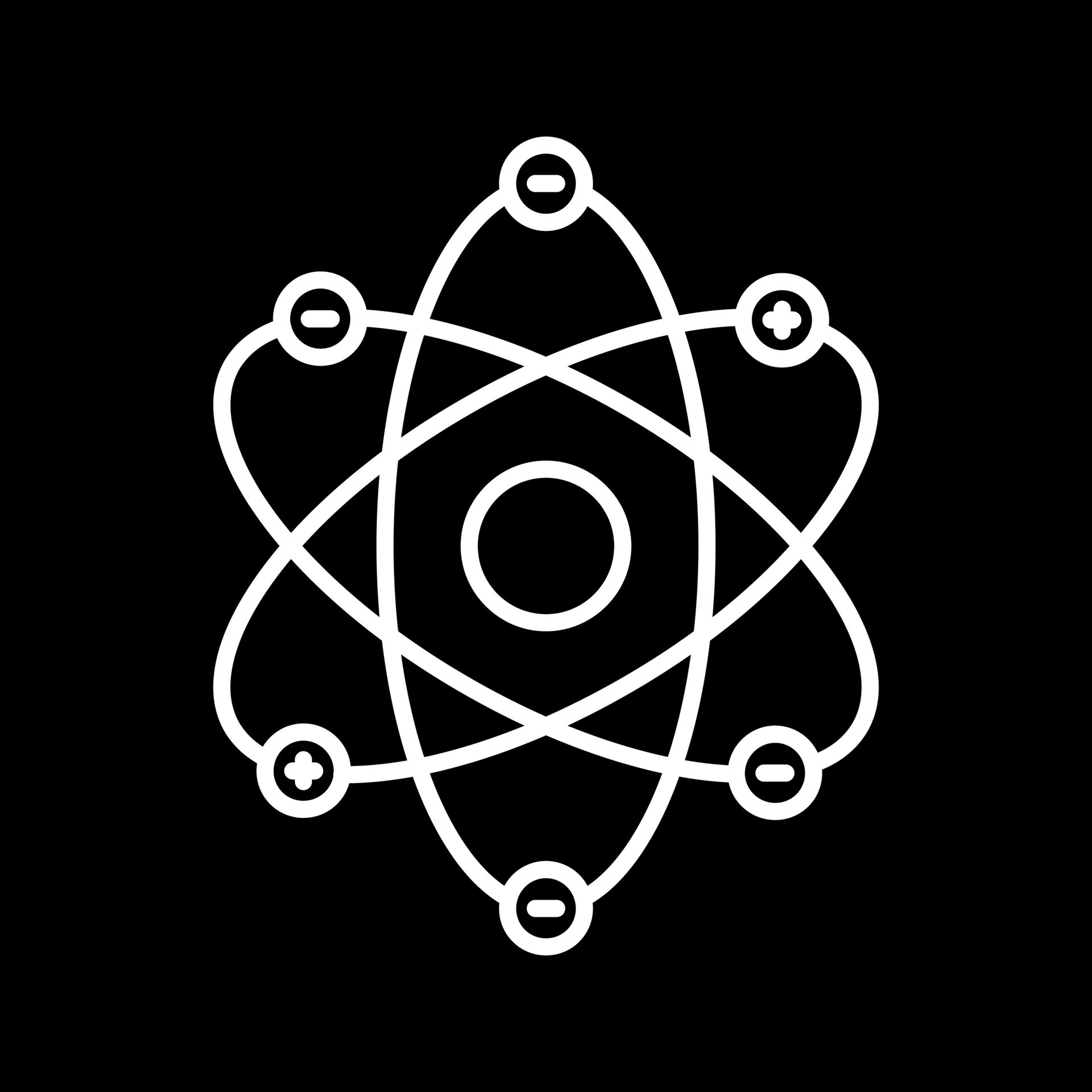 Atom Structure Vector Icon 16223330 Vector Art At Vecteezy