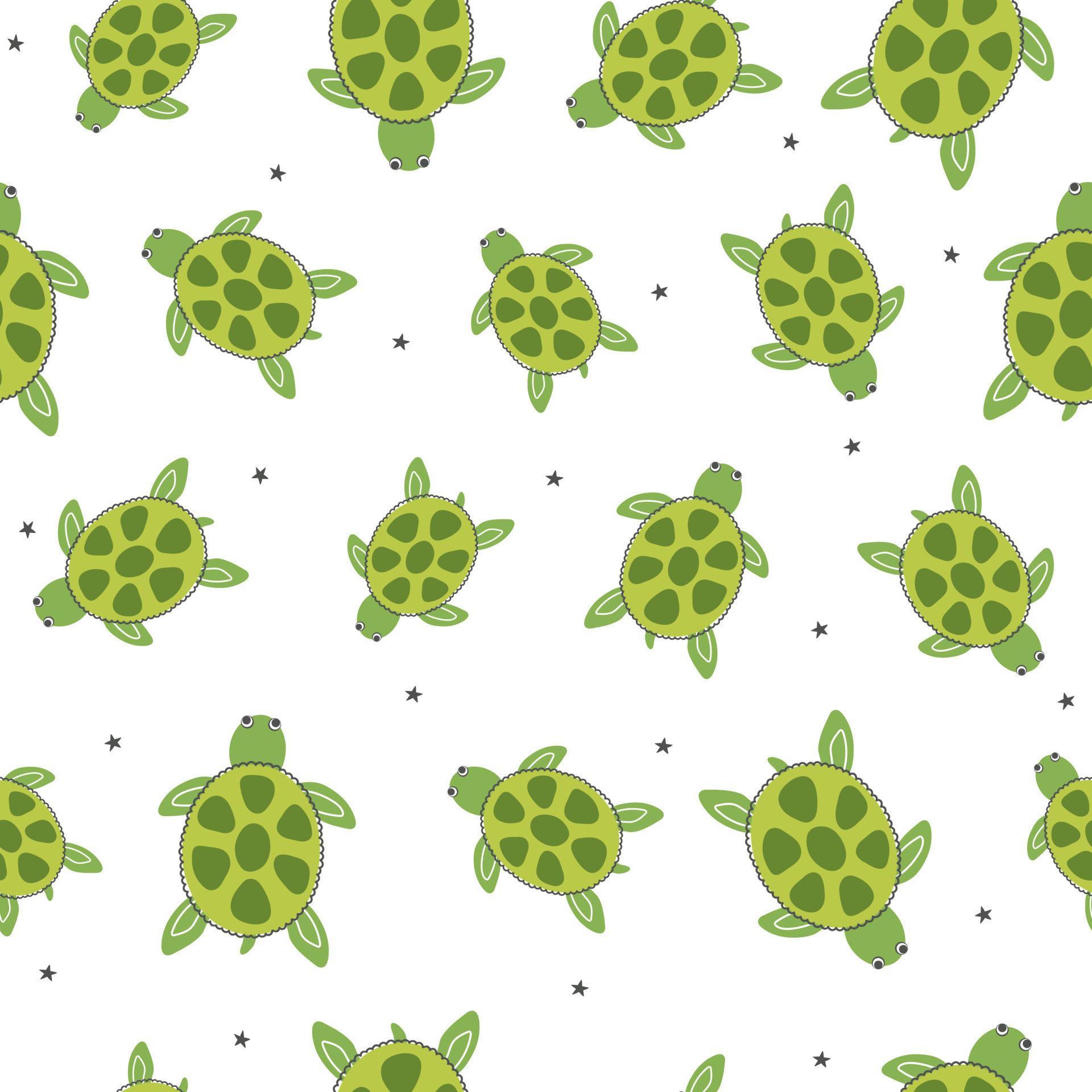 Turtle seamless pattern. Simple print. 16224687 Vector Art at Vecteezy