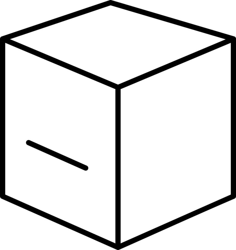 Cube Line Icon 16226842 Vector Art At Vecteezy