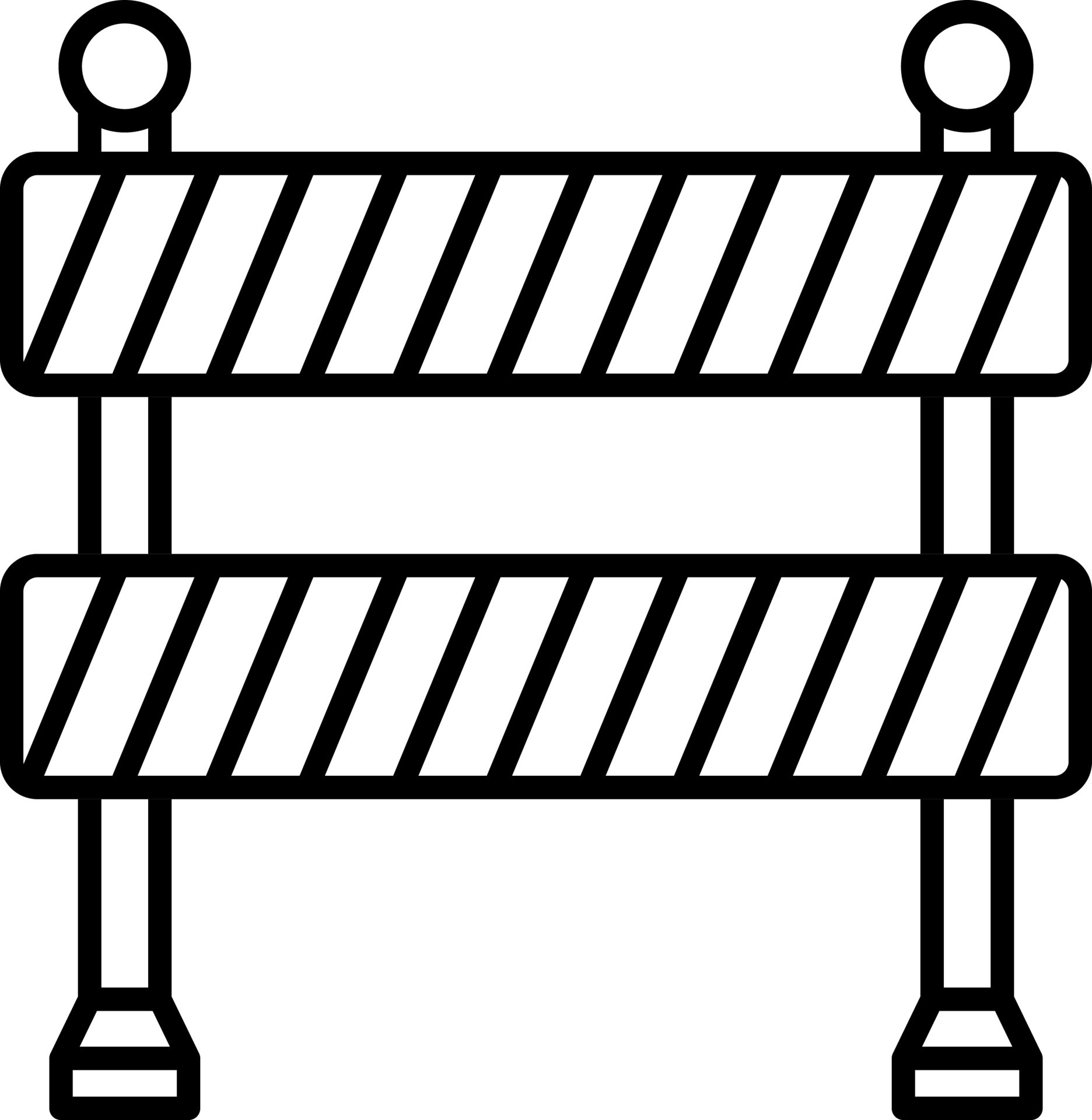 Barricade Line Icon 16227058 Vector Art at Vecteezy