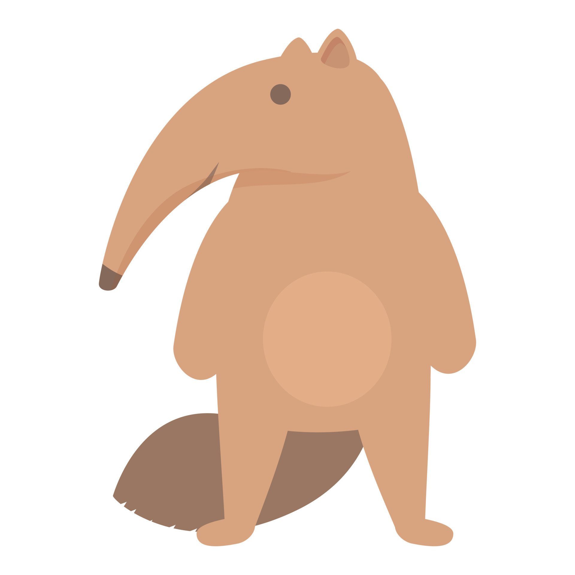 Old Anteater Icon Cartoon Vector Funny Mammal 16227489 Vector Art At Vecteezy