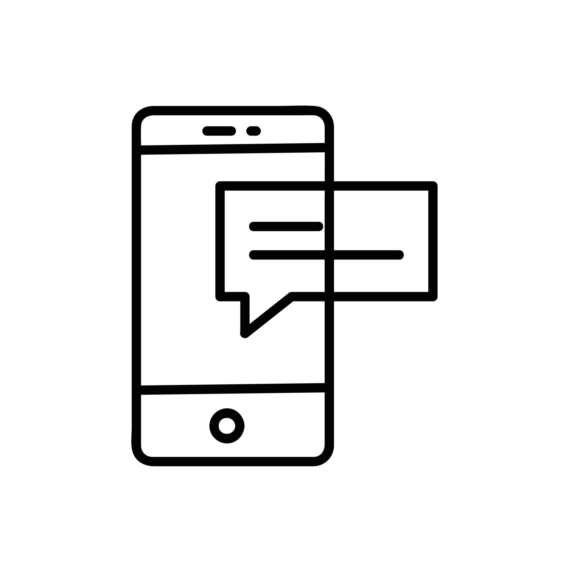 Smartphone Phone Message Vector Icon 16227905 Vector Art At Vecteezy