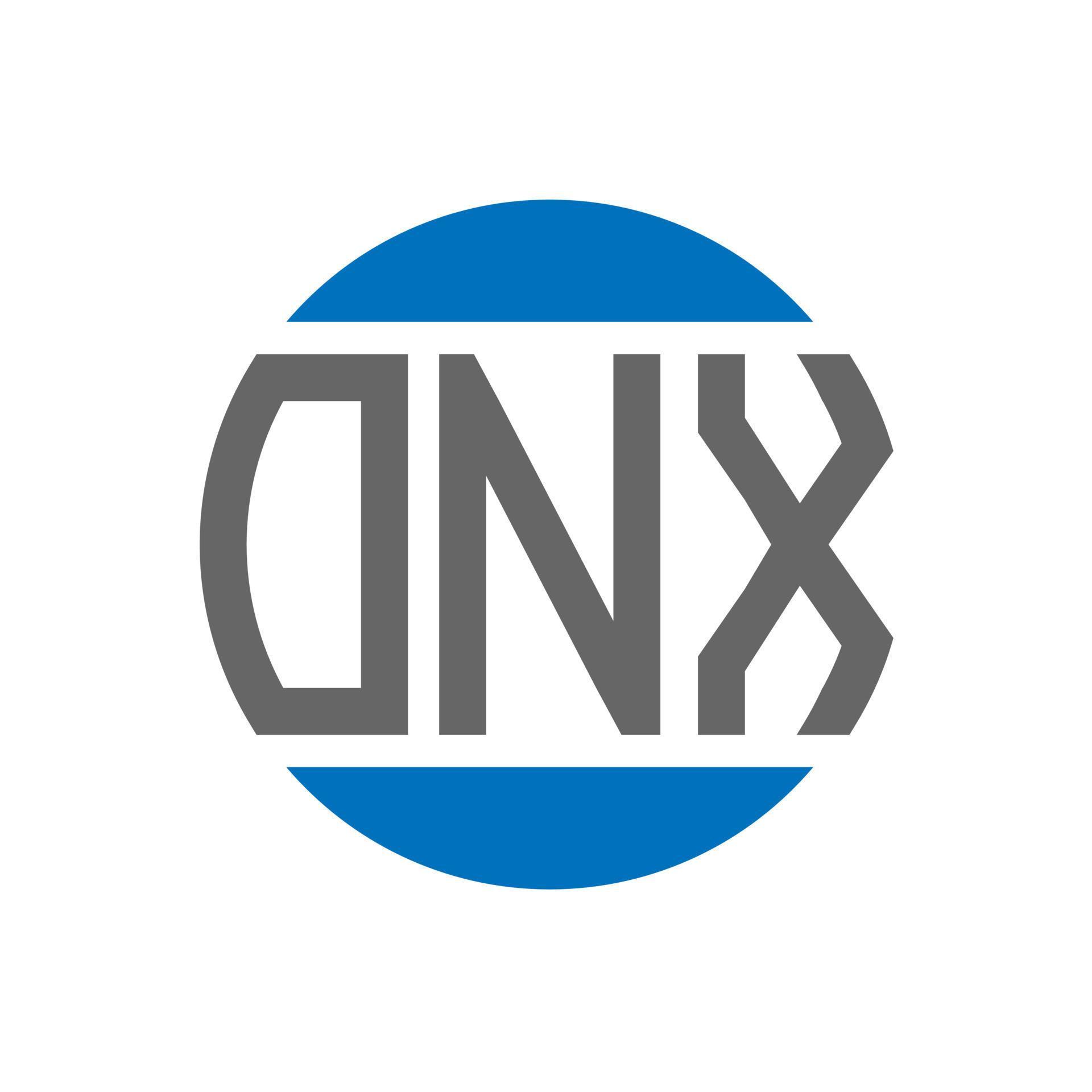 ONX letter logo design on white background. ONX creative initials circle logo concept. ONX ...