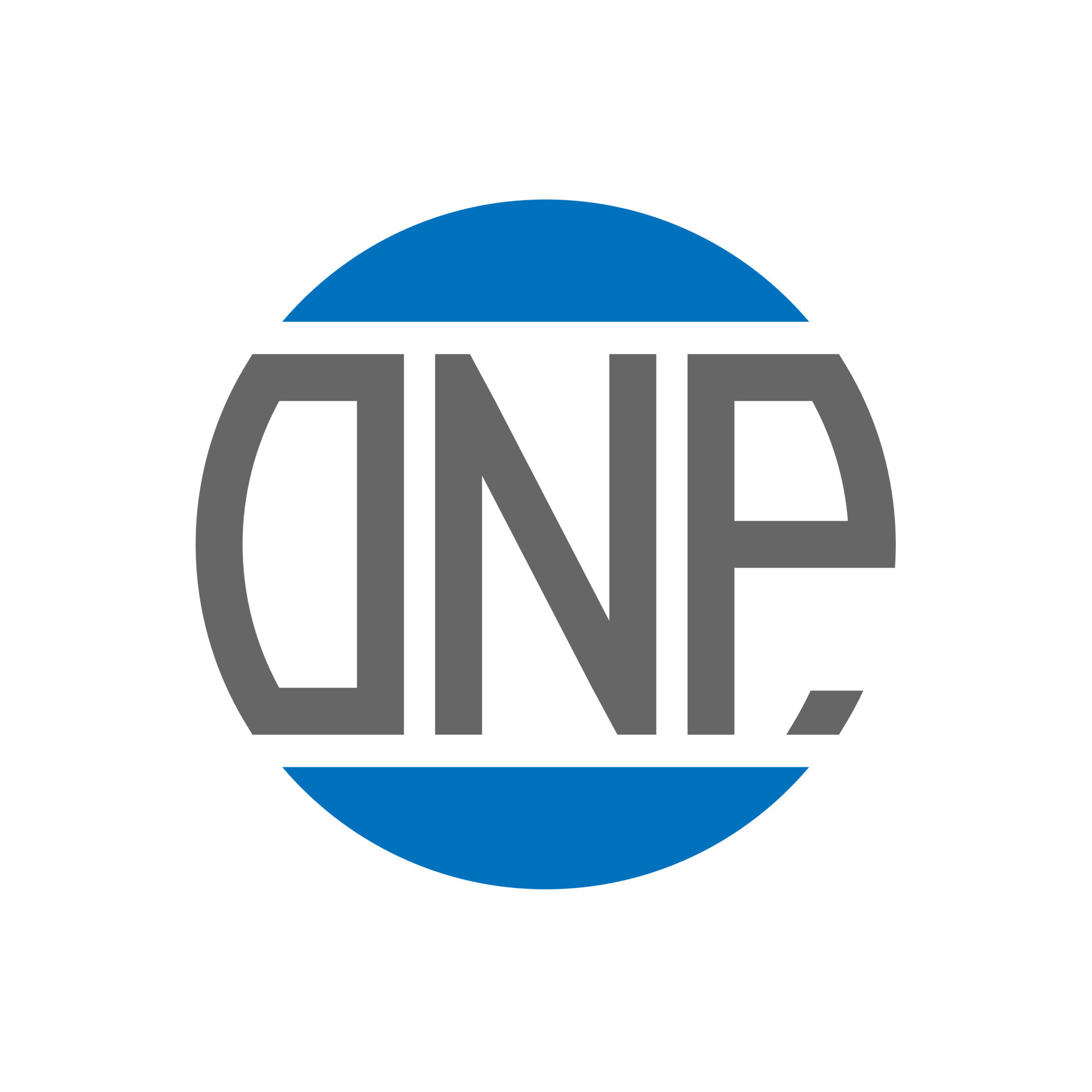 diseño de logotipo de letra onp sobre fondo blanco. concepto de logotipo de círculo de iniciales ...