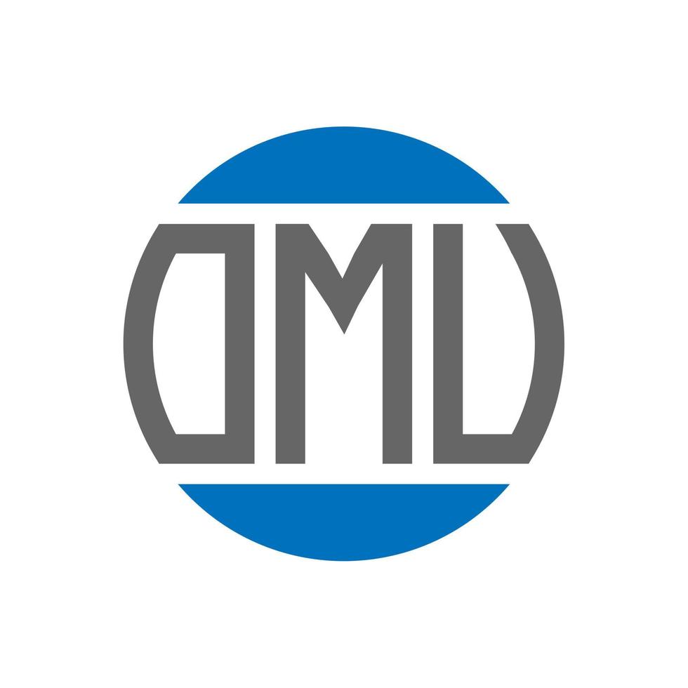 OMU letter logo design on white background. OMU creative initials circle logo concept. OMU ...