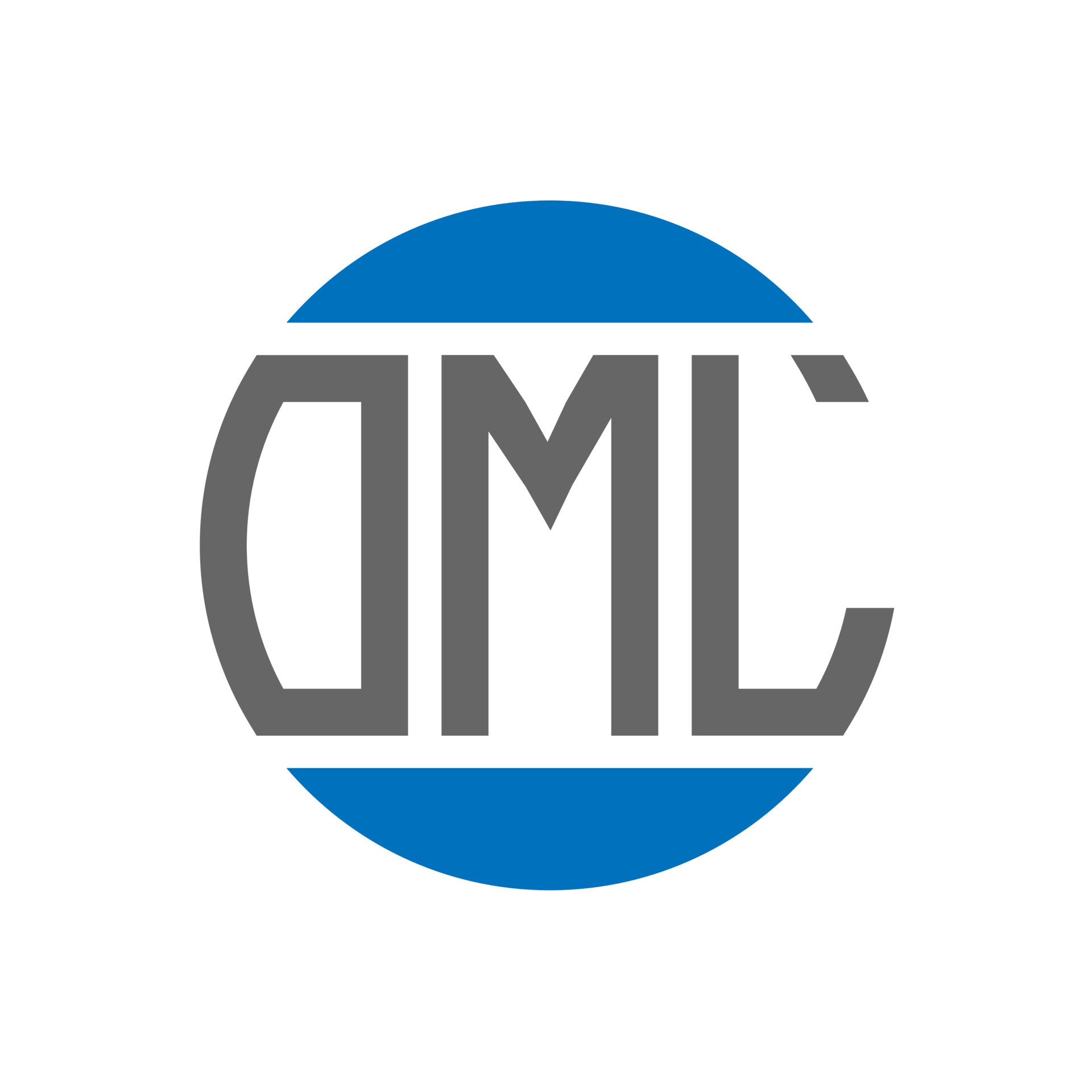 diseño de logotipo de letra oml sobre fondo blanco. concepto de logotipo de círculo de iniciales ...