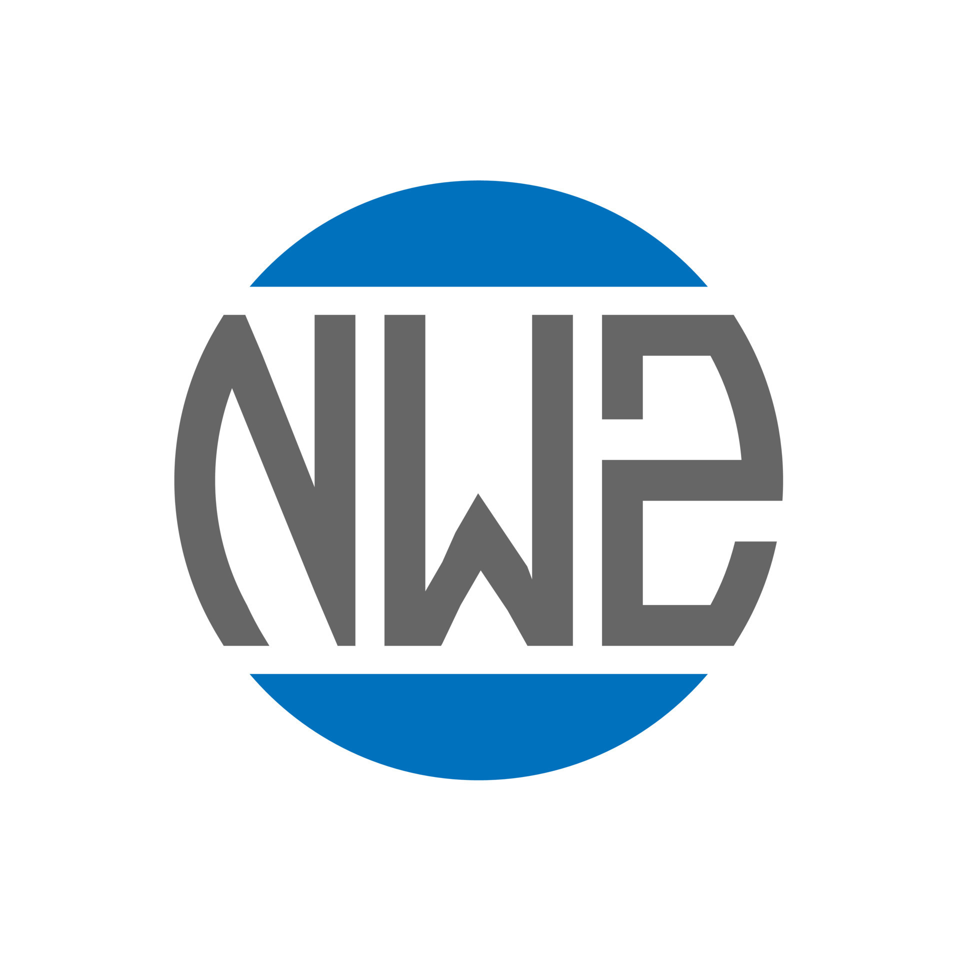 NWZ letter logo design on white background. NWZ creative initials ...