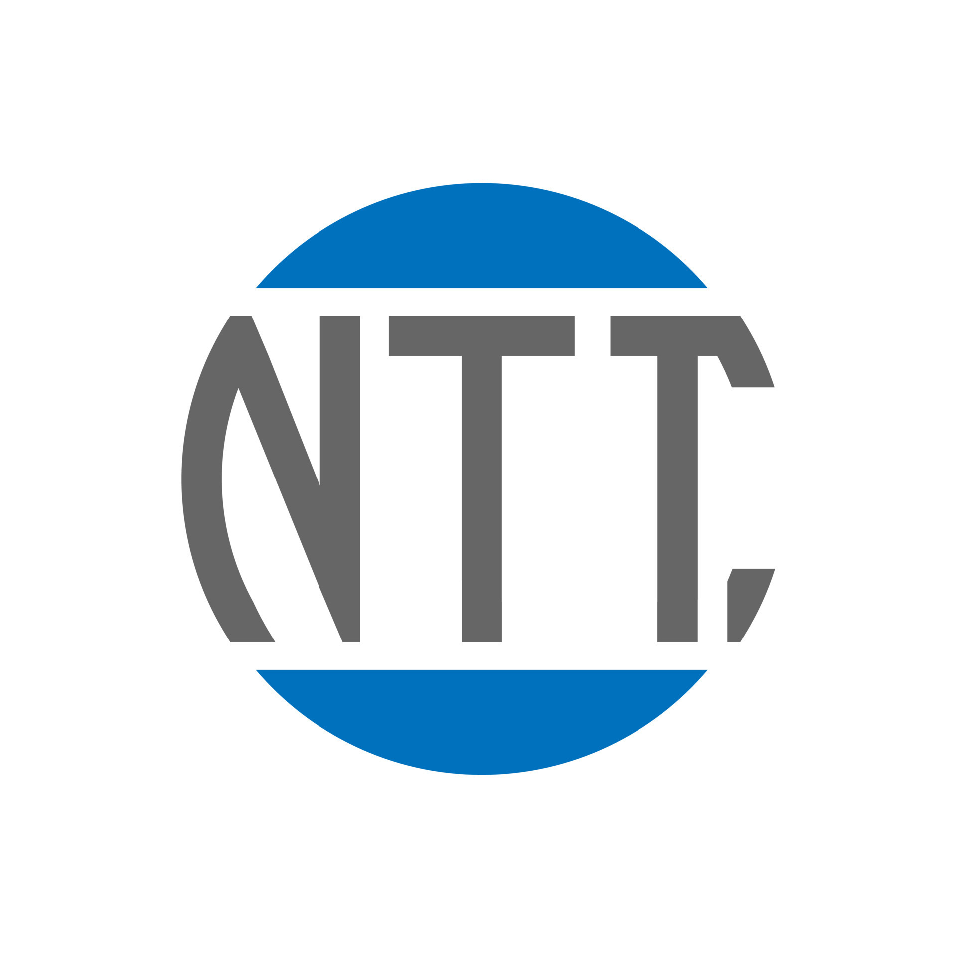 NTT letter logo design on white background. NTT creative initials circle logo concept. NTT ...