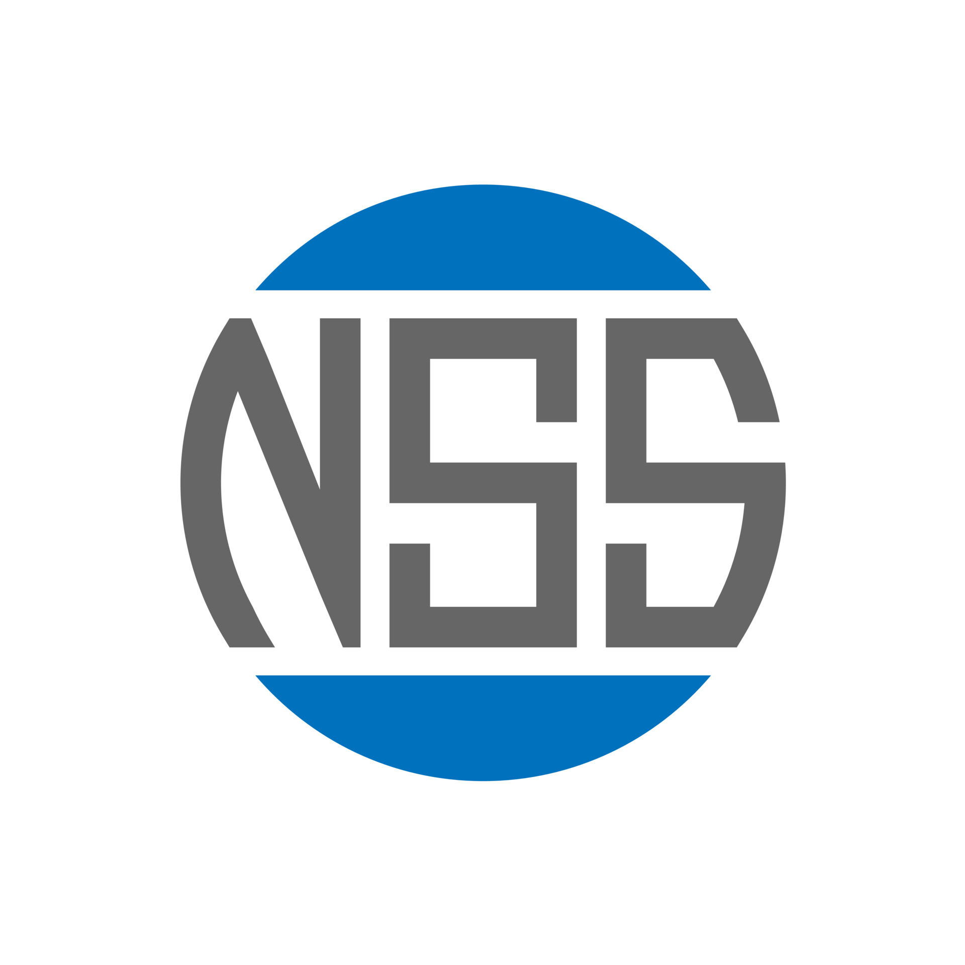 Nss Letter Logo Design On White Background Nss Creative Initials Circle Logo Concept Nss
