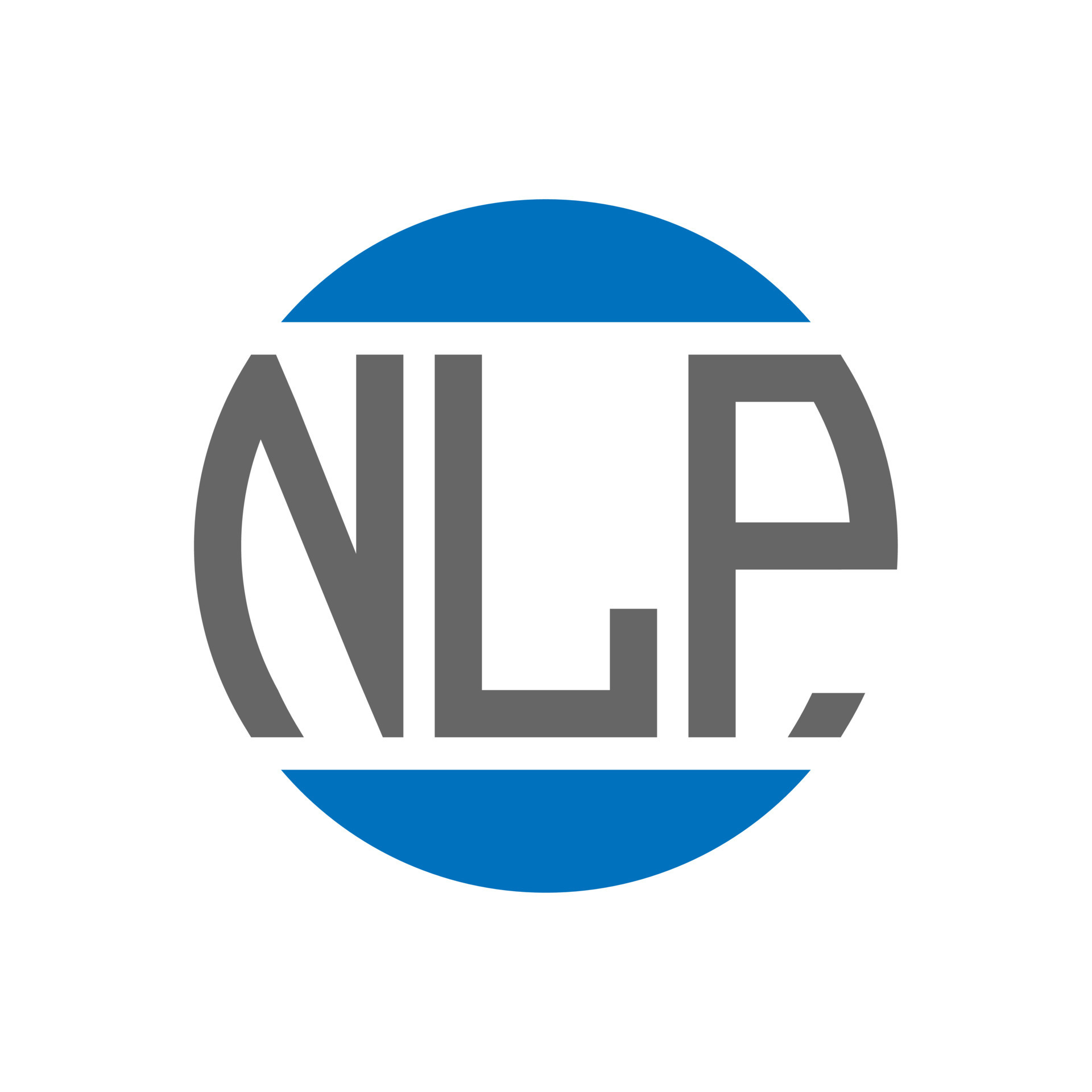 Nlp Letter Logo Design On White Background Nlp Creative Initials Circle Logo Concept Nlp