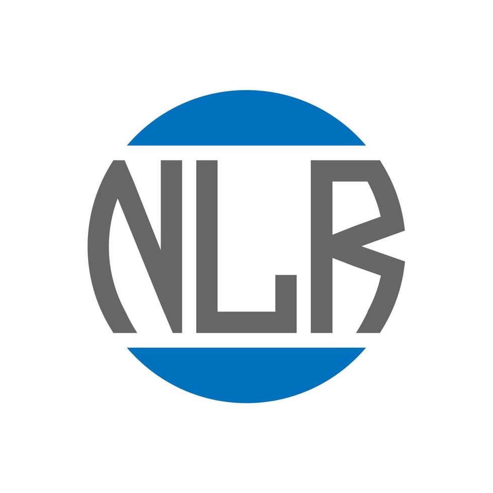 NLR letter logo design on white background. NLR creative initials circle logo concept. NLR ...