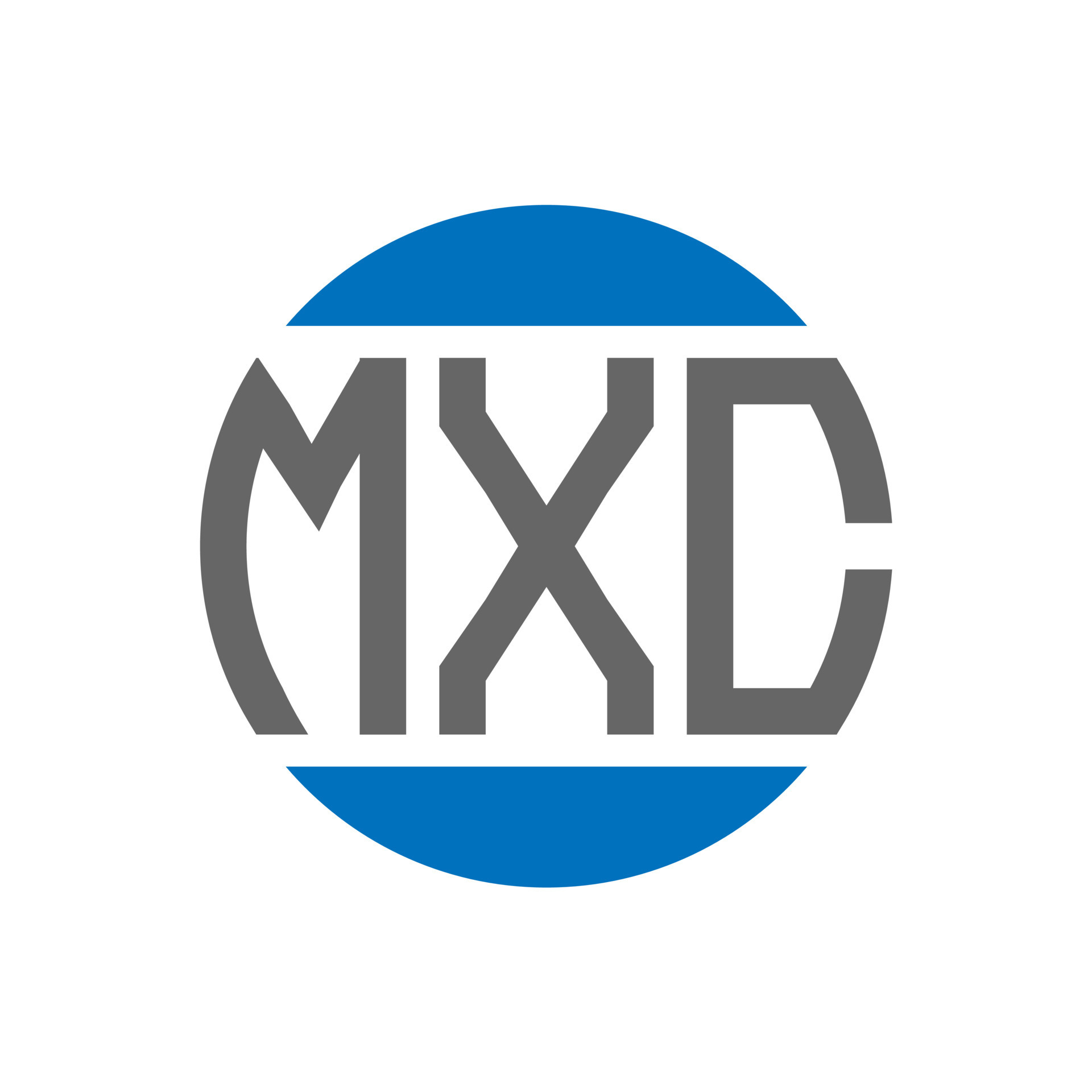 MXC letter logo design on white background. MXC creative initials circle logo concept. MXC ...