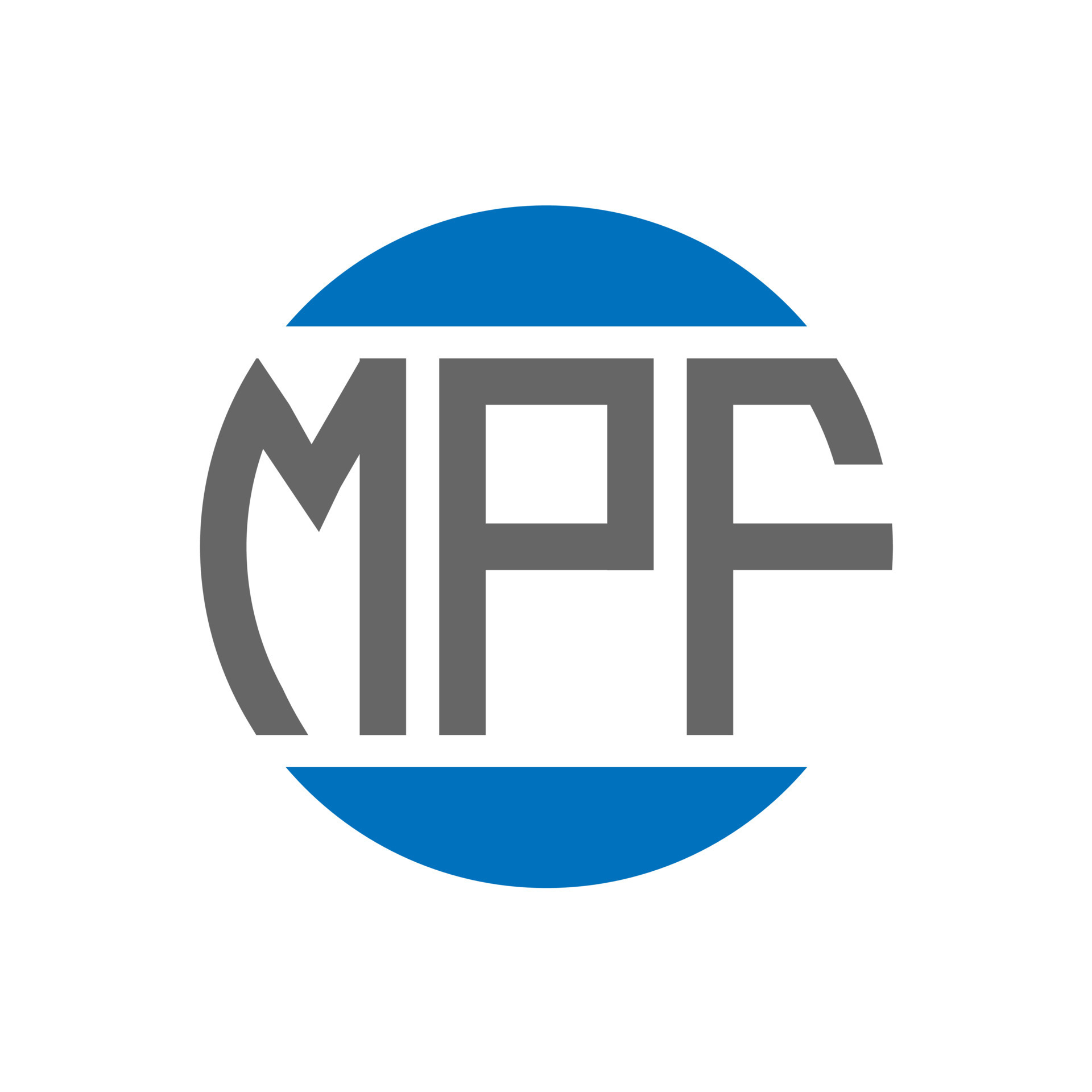 Mpf Letter Logo Design On White Background Mpf Creative Initials Circle Logo Concept Mpf