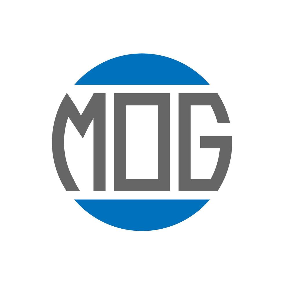 Mog Letter Logo Design On White Background Mog Creative Initials