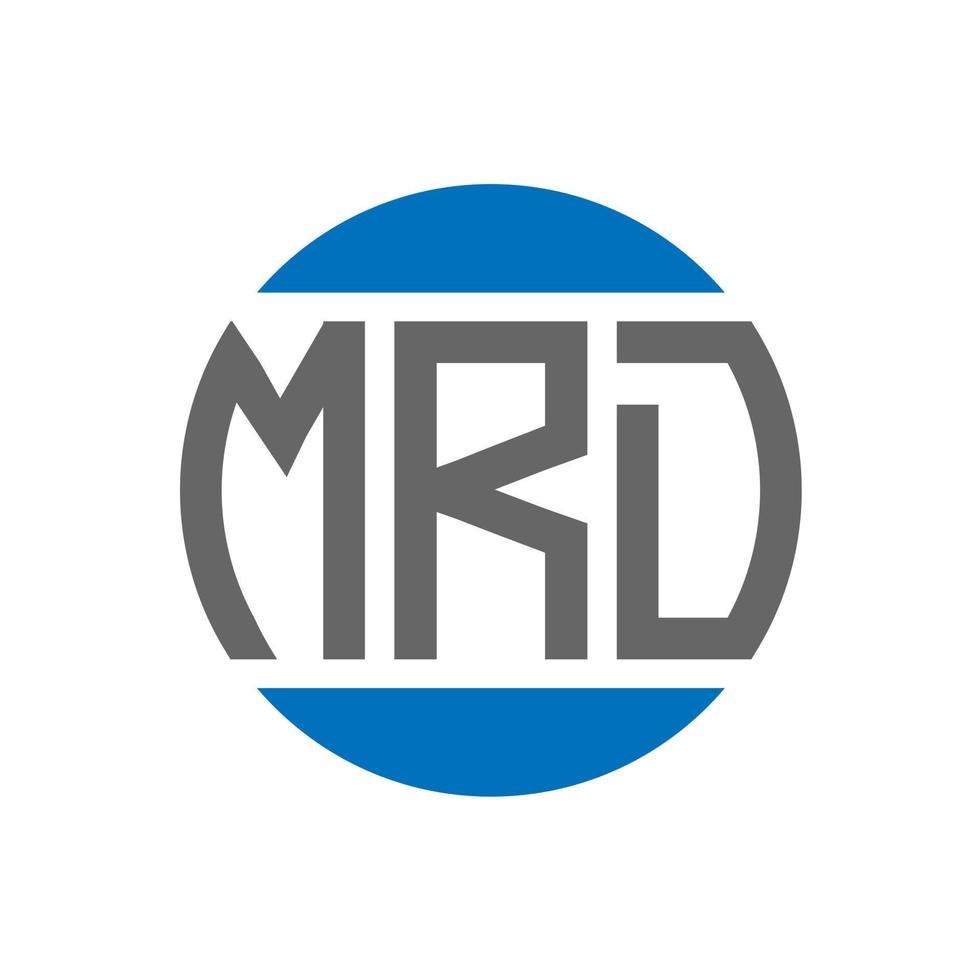 Mrd Letter Logo Design On White Background Mrd Creative Initials Circle Logo Concept Mrd