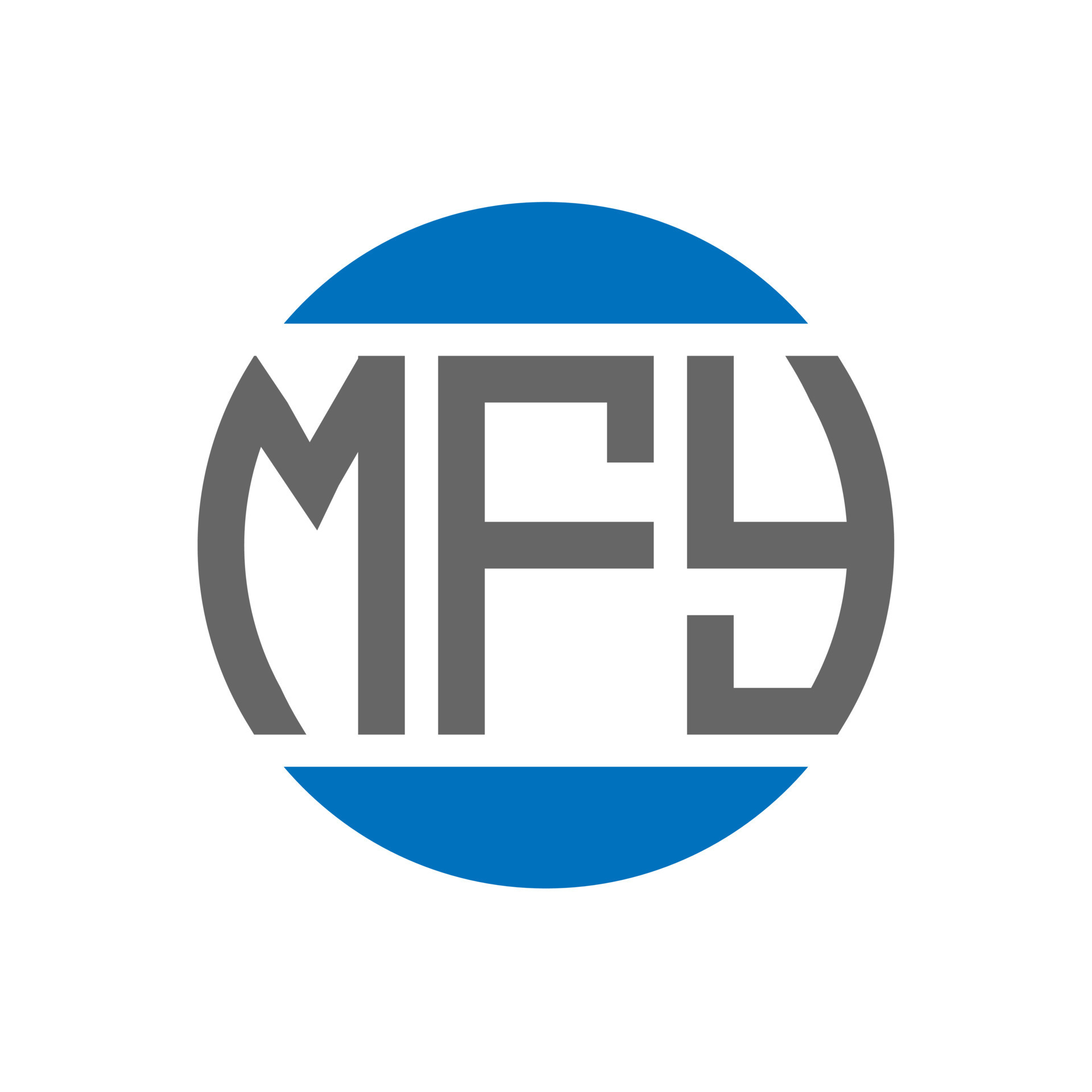 MFY letter logo design on white background. MFY creative initials circle logo concept. MFY ...