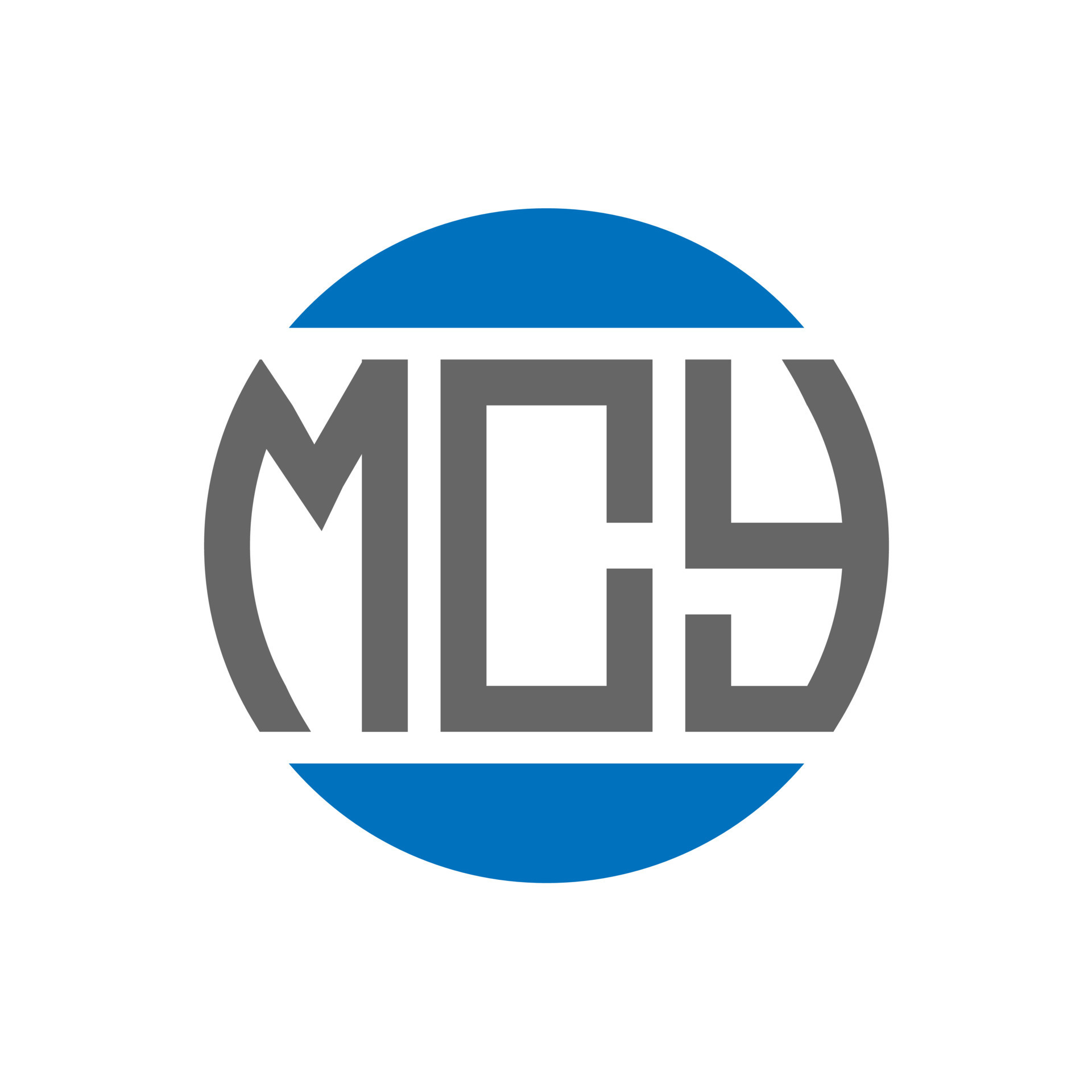 MCY letter logo design on white background. MCY creative initials ...