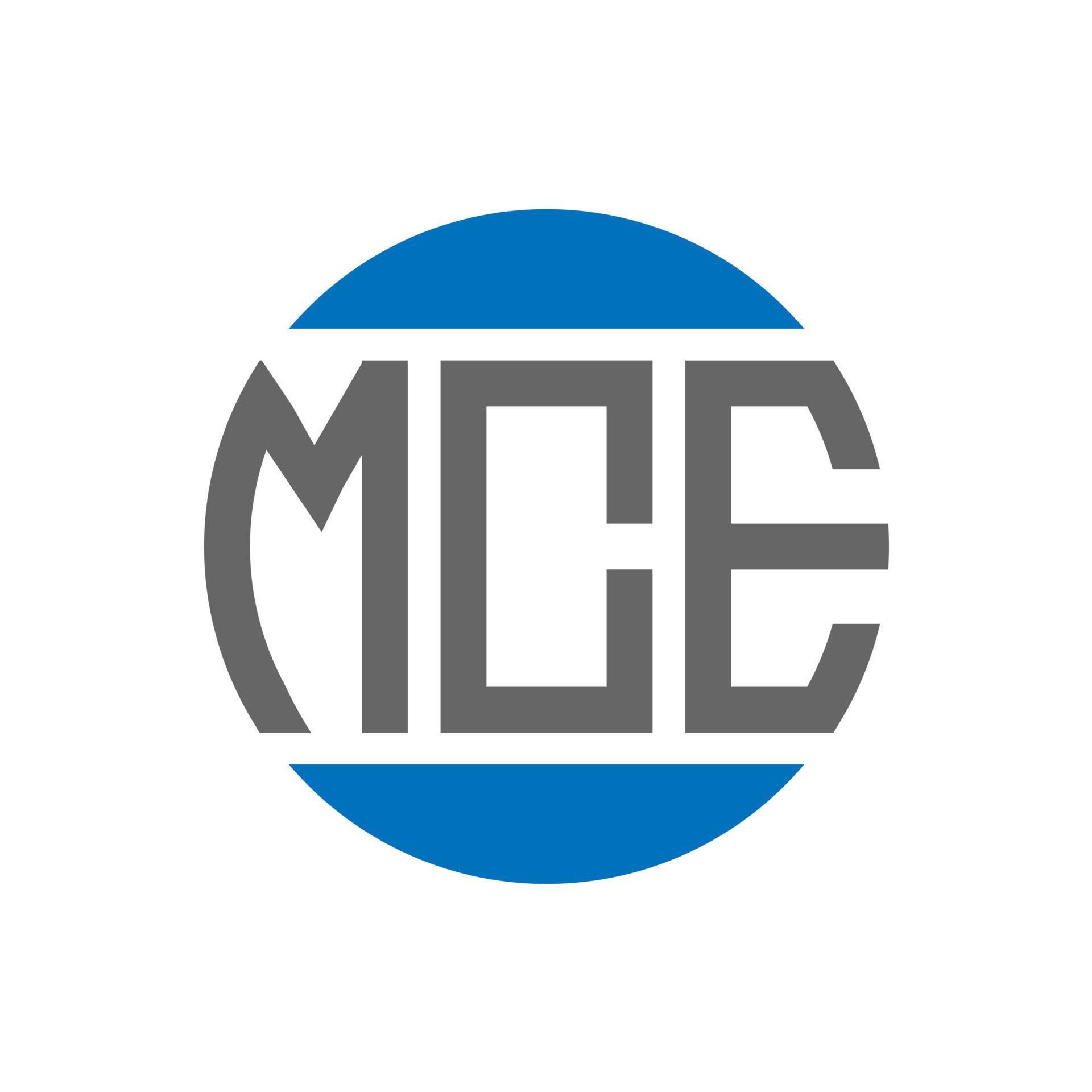 Mce Letter Logo Design On White Background Mce Creative Initials Circle Logo Concept Mce