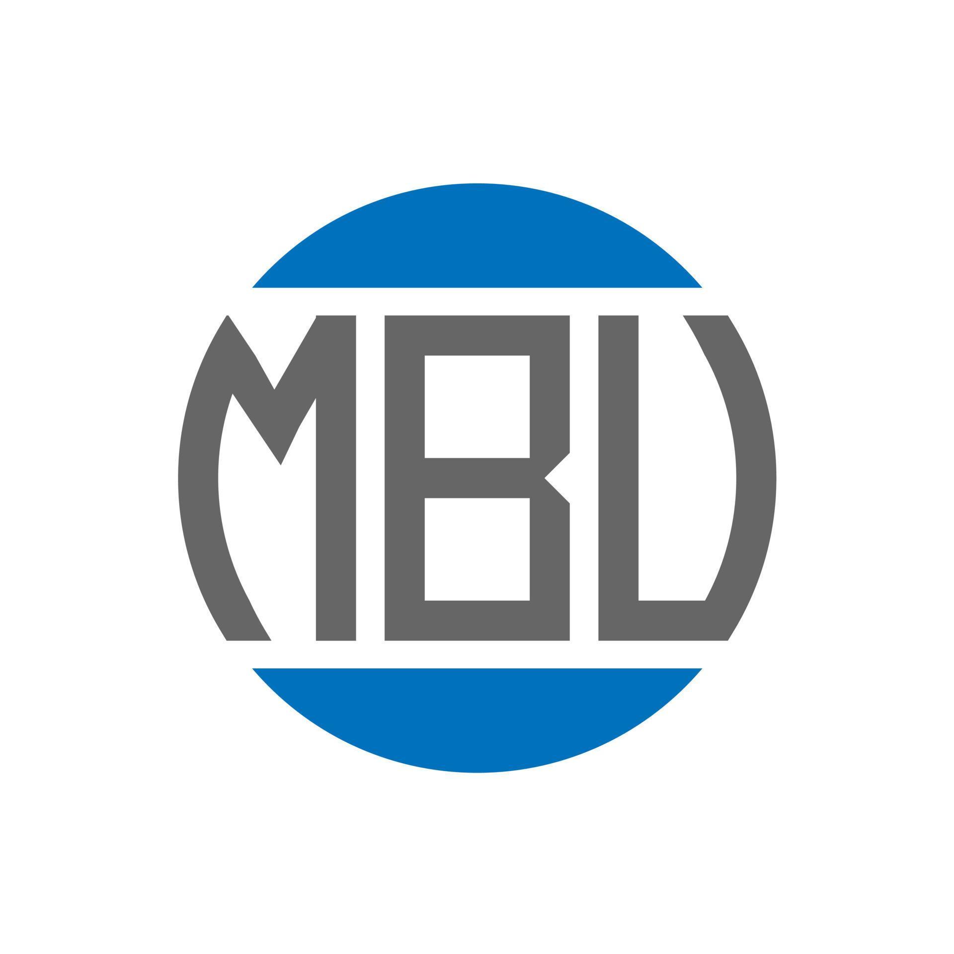 MBV letter logo design on white background. MBV creative initials circle logo concept. MBV ...