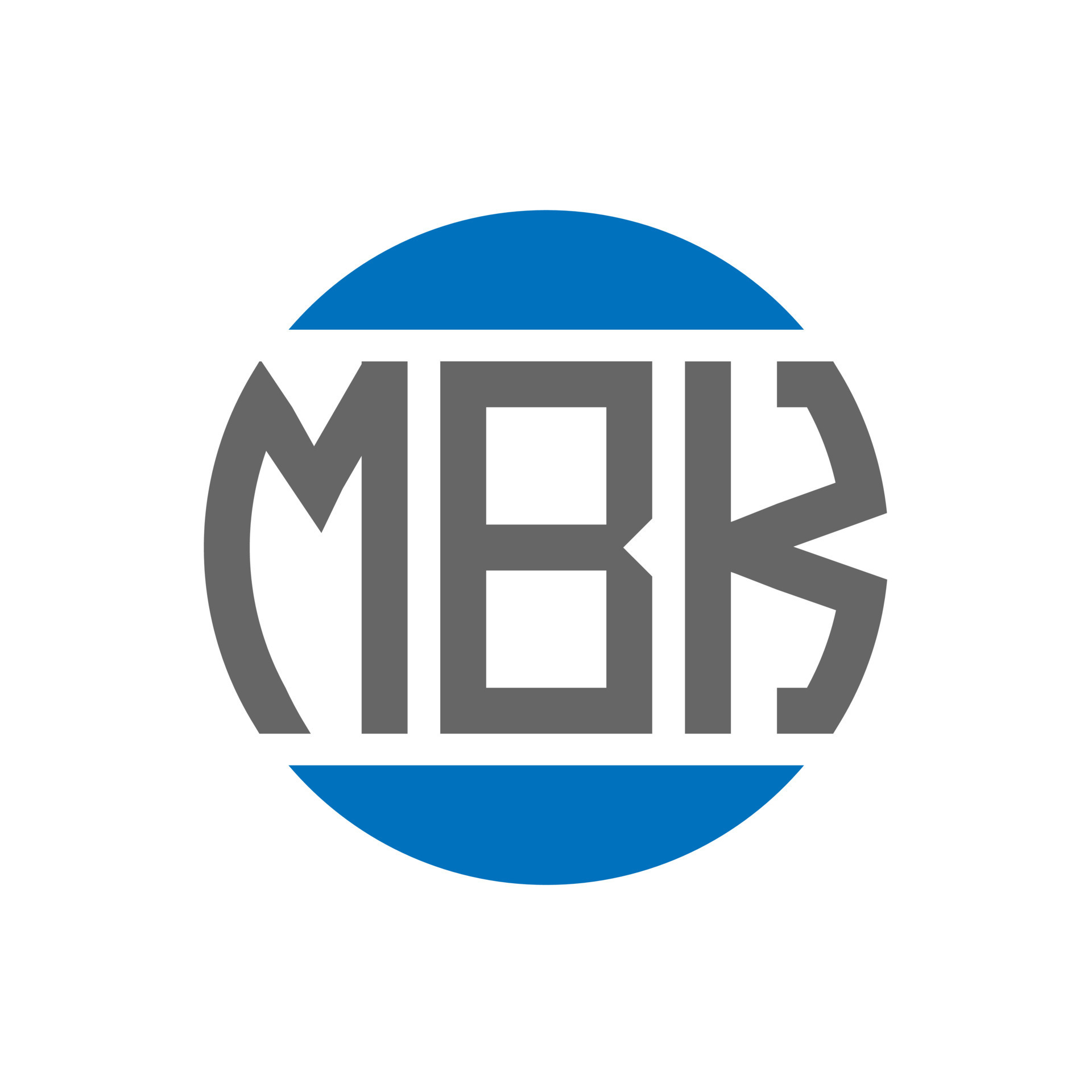 MBK letter logo design on white background. MBK creative initials circle logo concept. MBK ...