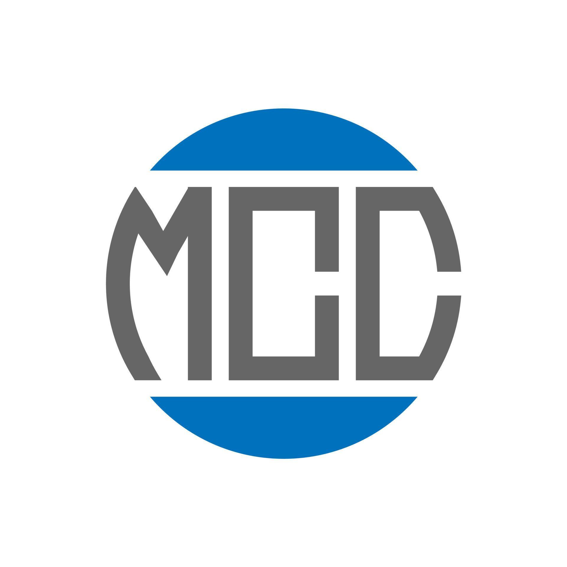 MCC letter logo design on white background. MCC creative initials ...