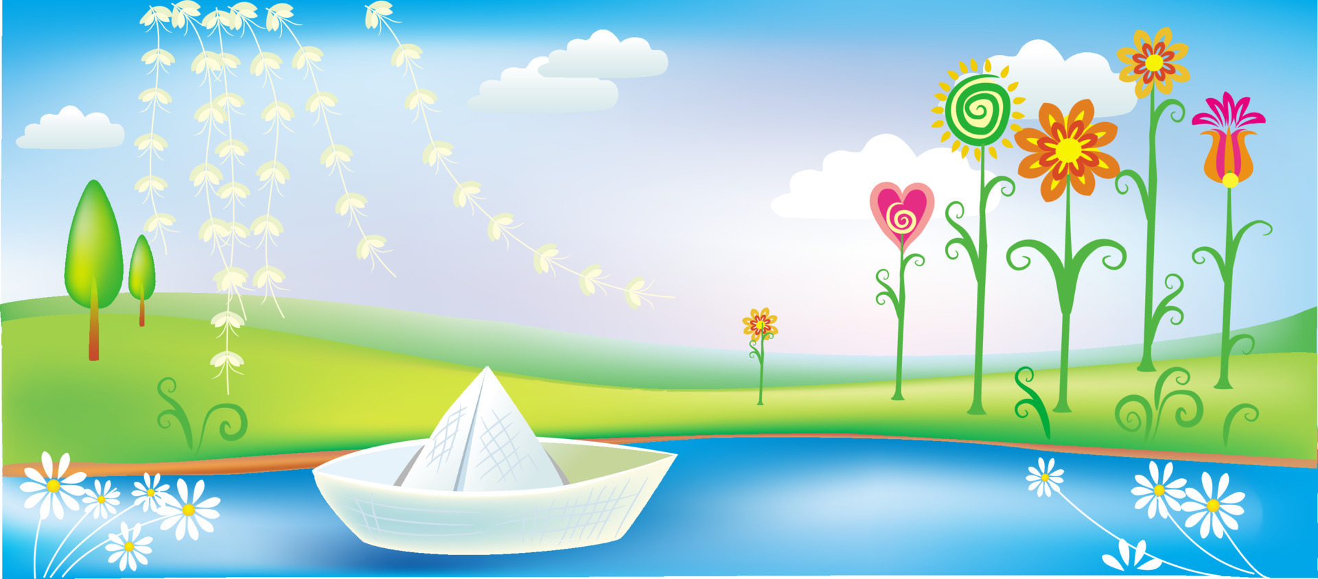 Spring vector background 16240321 Vector Art at Vecteezy
