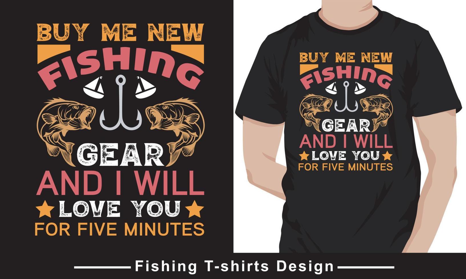 plantilla de diseño de camiseta de vector de tipografía de cita de pesca vector gratis 16241583 ...