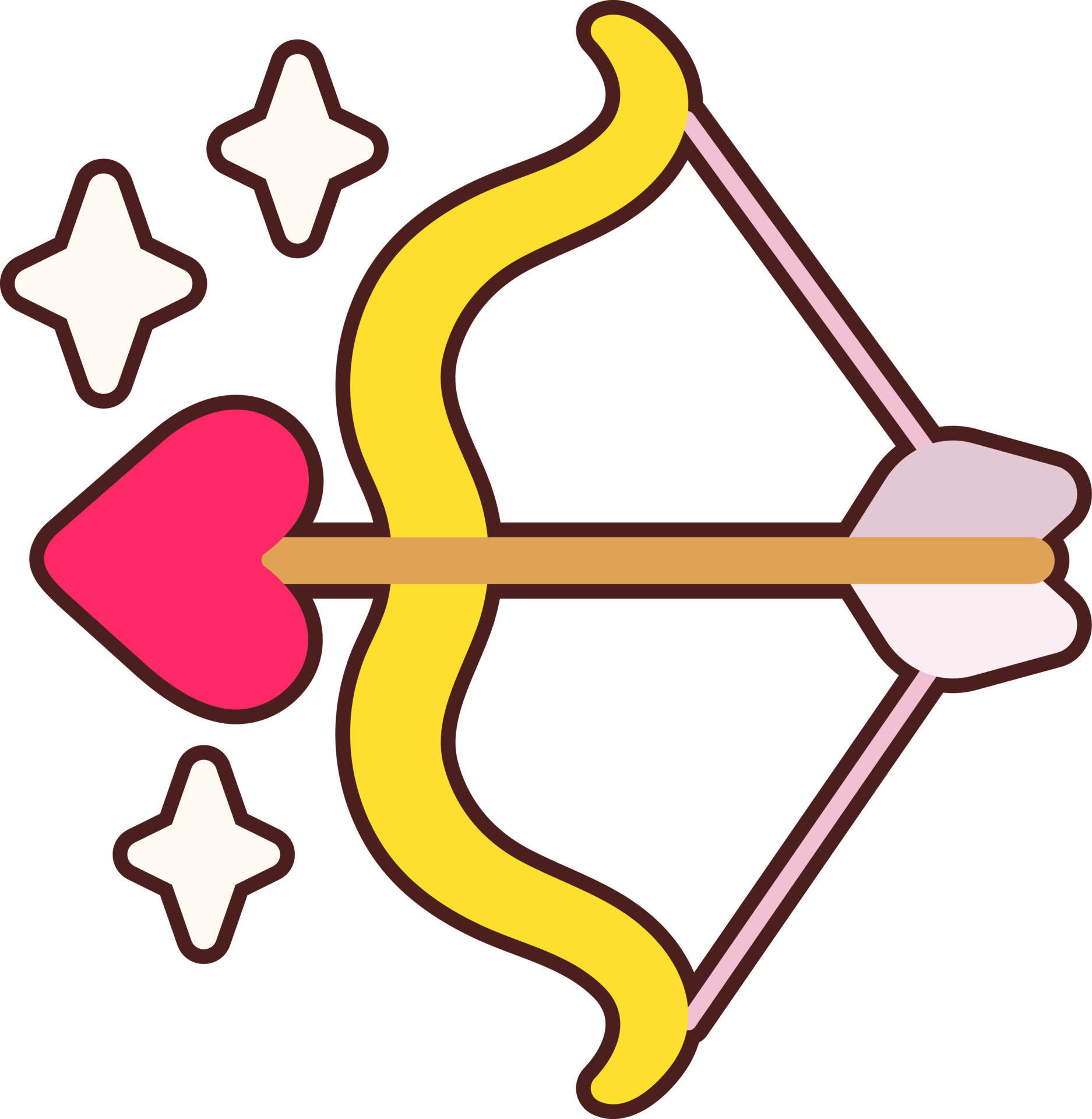 Bow Arrow Heart 16248867 Vector Art At Vecteezy