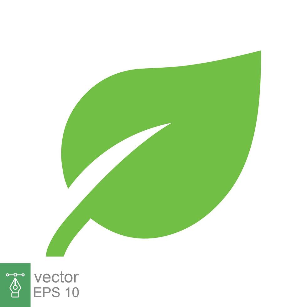 icono de hoja. planta verde, árbol, naturaleza, floral, orgánico ...