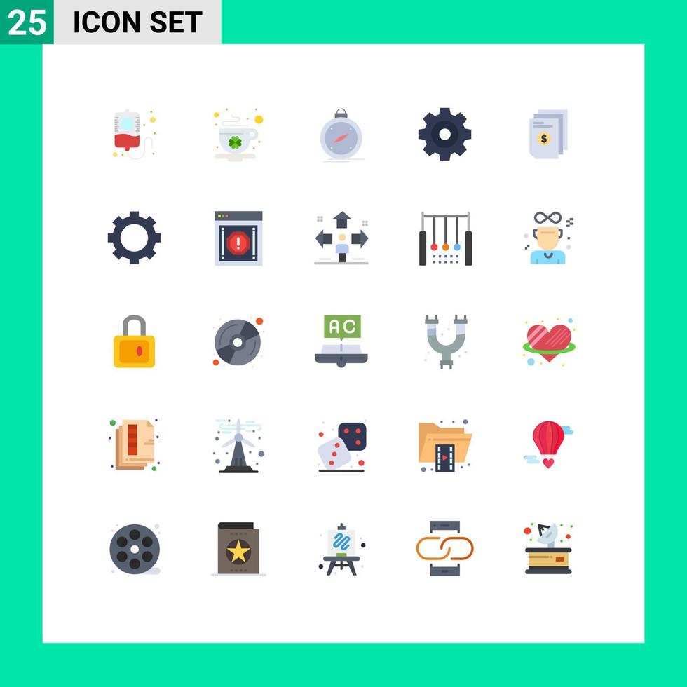 25 Universal Flat Colors Set For Web And Mobile Applications Money Dollar Direction Drawing
