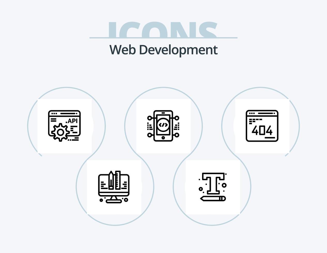 Web Development Line Icon Pack 5 Icon Design. find. map. interface ... Web Development Line Icon Pack 5 Icon Design. find. map. interface ...