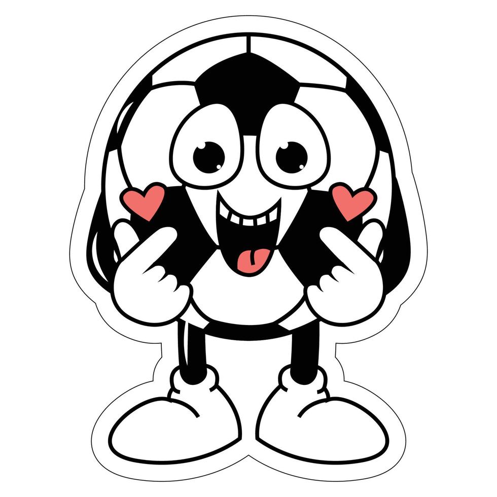cute soccer ball cartoon graphic 16258103 Vector Art at Vecteezy