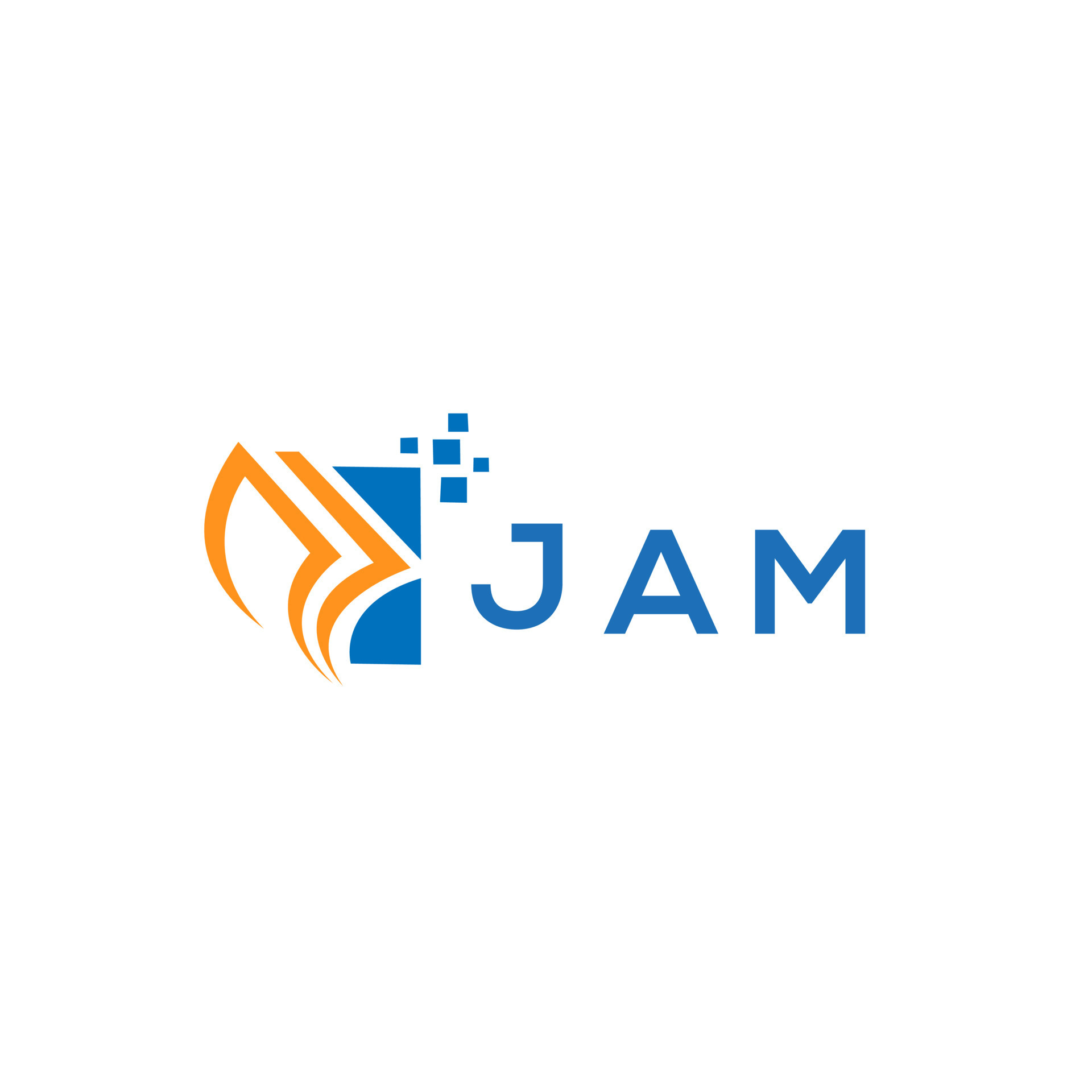 Jam Credit Repair Accounting Logo Design On White Background Jam Creative Initials Growth Graph
