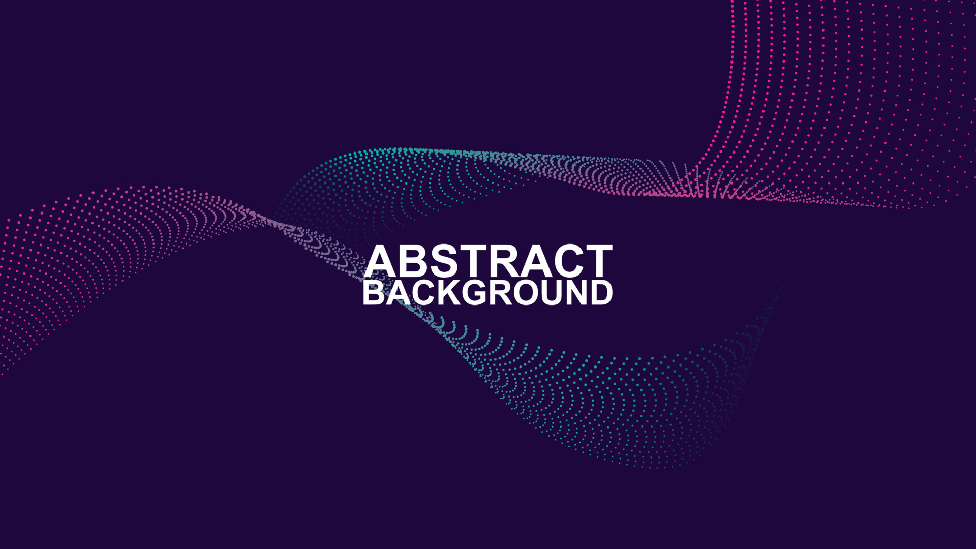 Dark Abstract Modern Background With Glowing Wavy Dots Shape Shiny