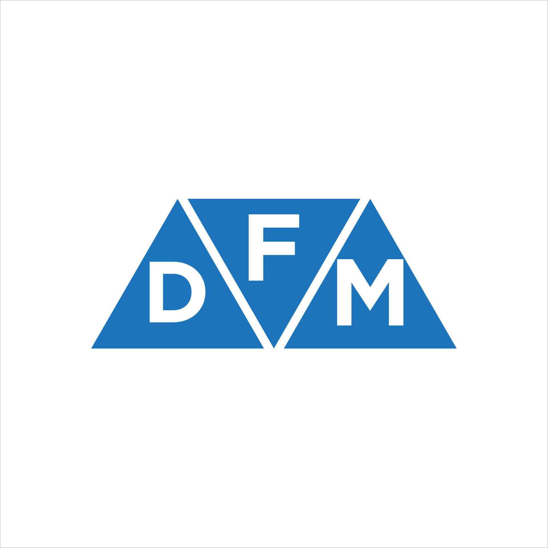 FDM triangle shape logo design on white background. FDM creative ... FDM triangle shape logo design on white background. FDM creative ...