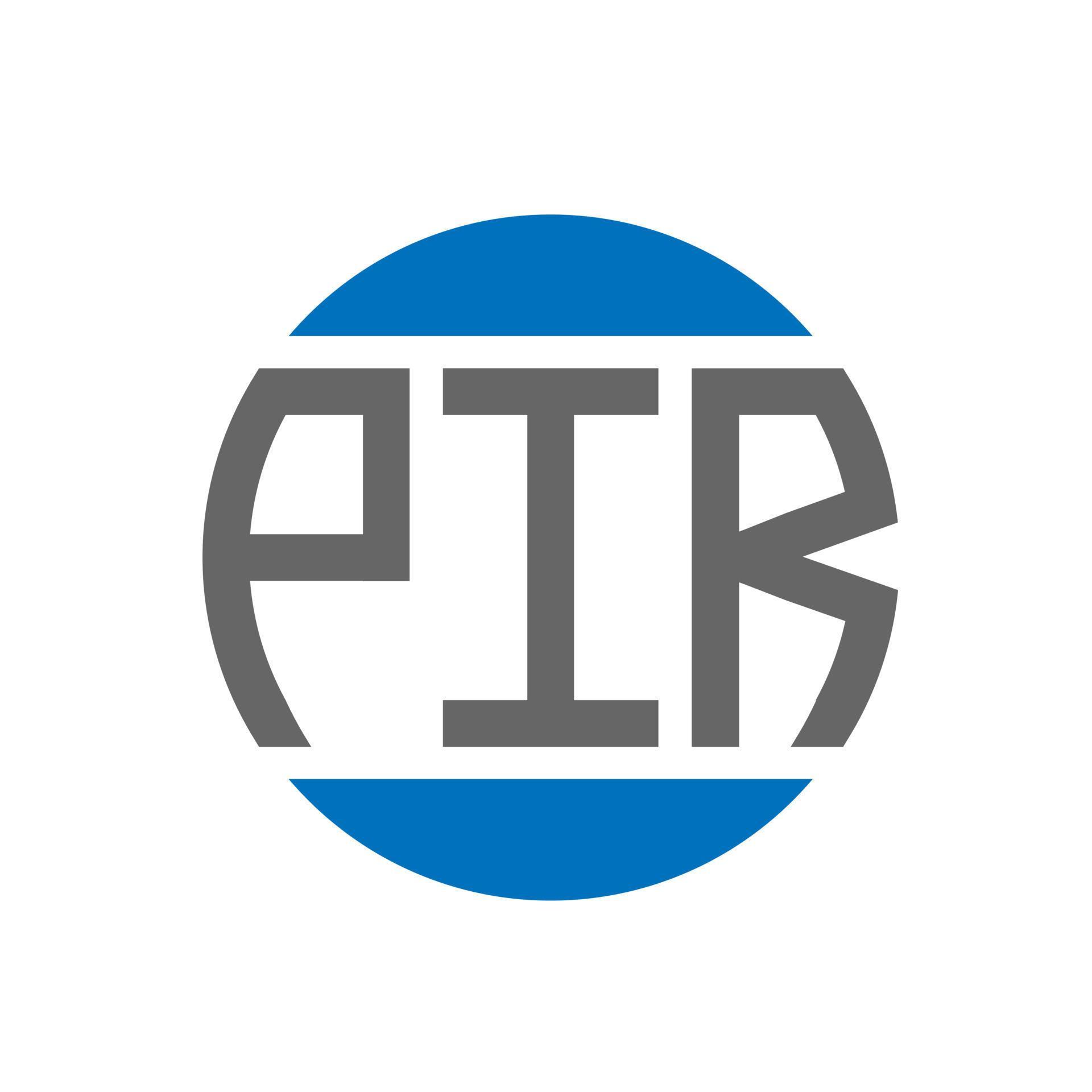 PIR letter logo design on white background. PIR creative initials ...