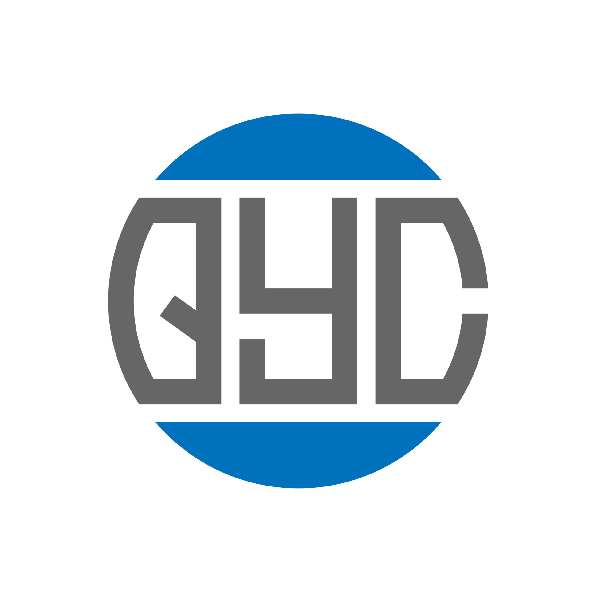 QYC letter logo design on white background. QYC creative initials circle logo concept. QYC ...