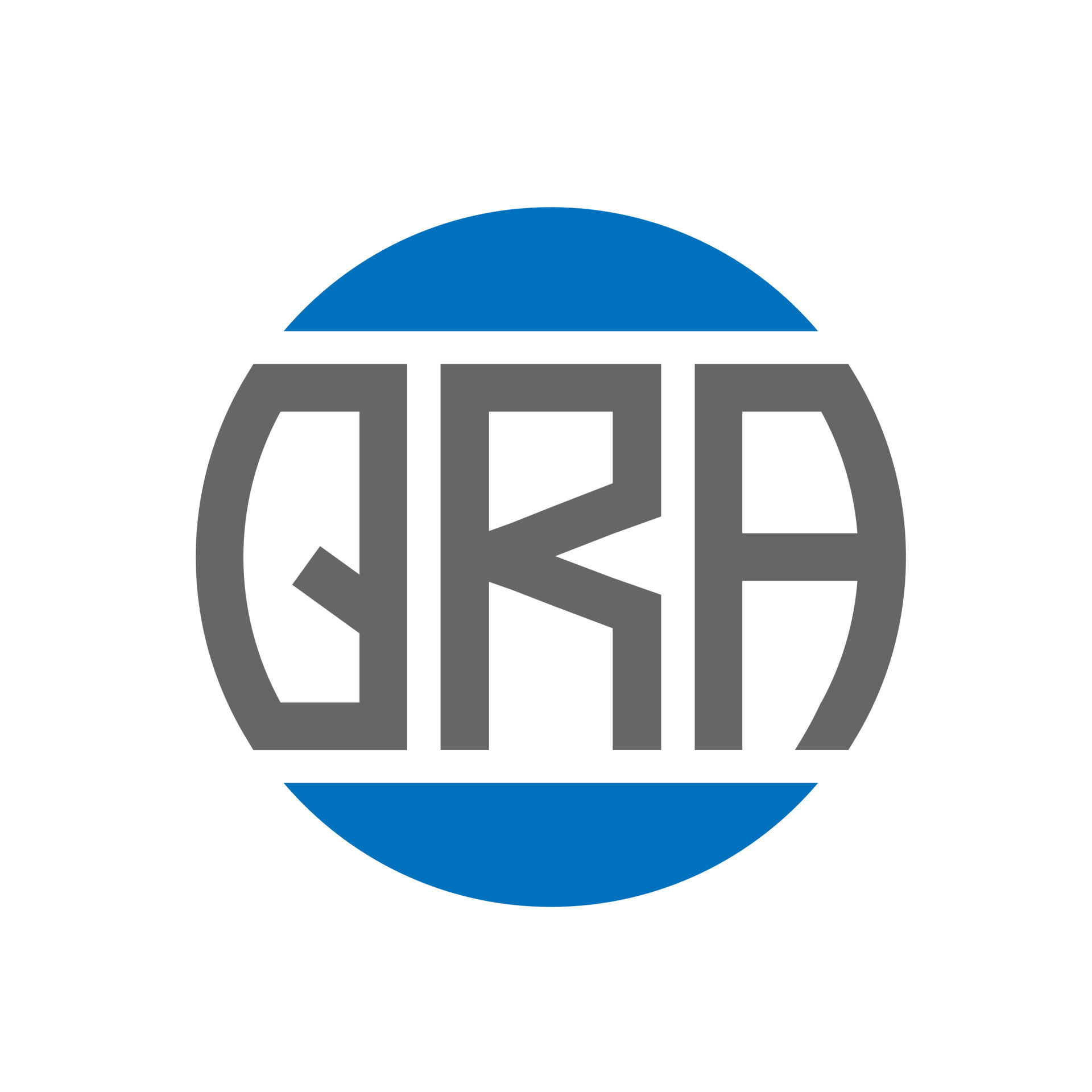 QRA letter logo design on white background. QRA creative initials circle logo concept. QRA ...
