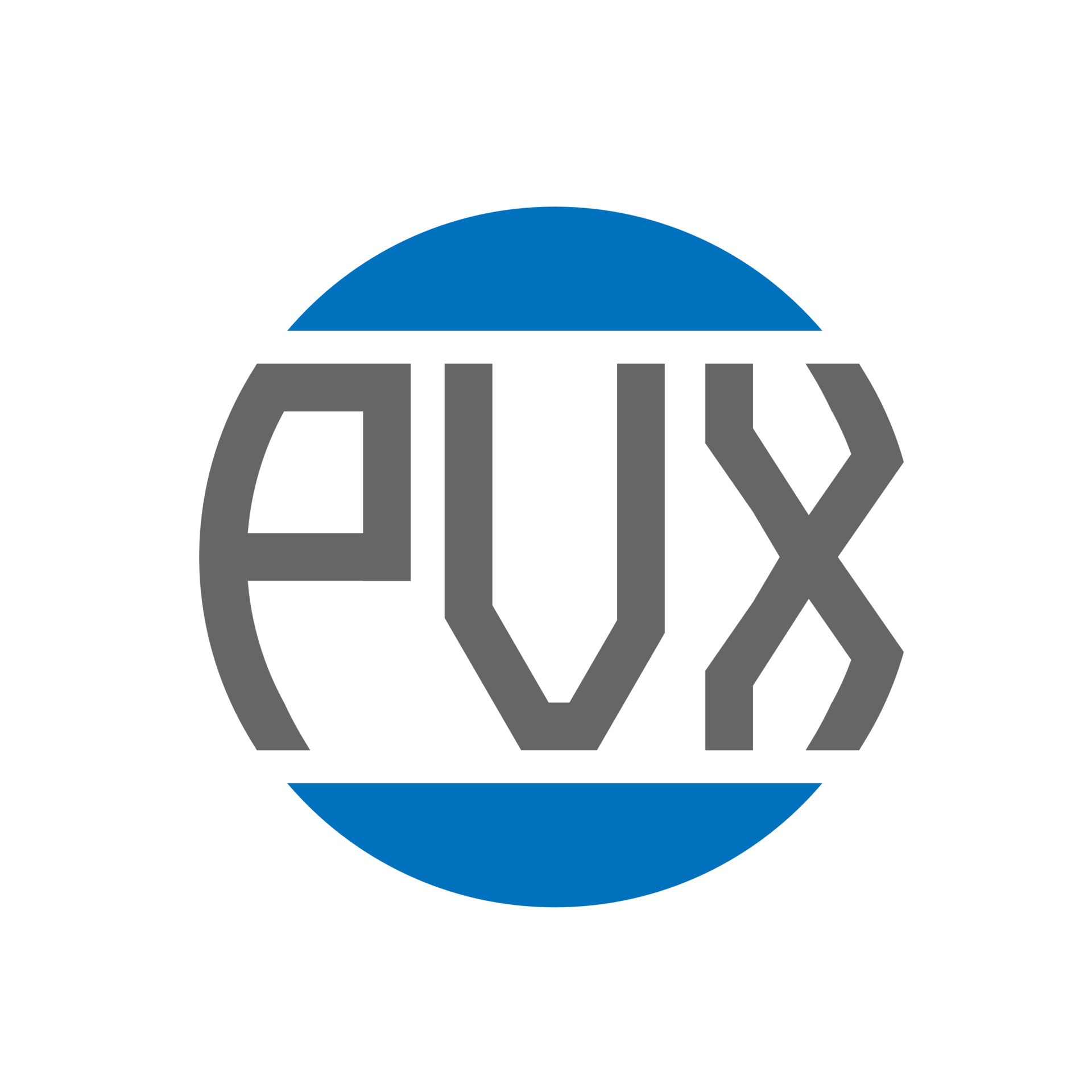 diseño de logotipo de letra pvx sobre fondo blanco. Concepto de logotipo de círculo de iniciales ...