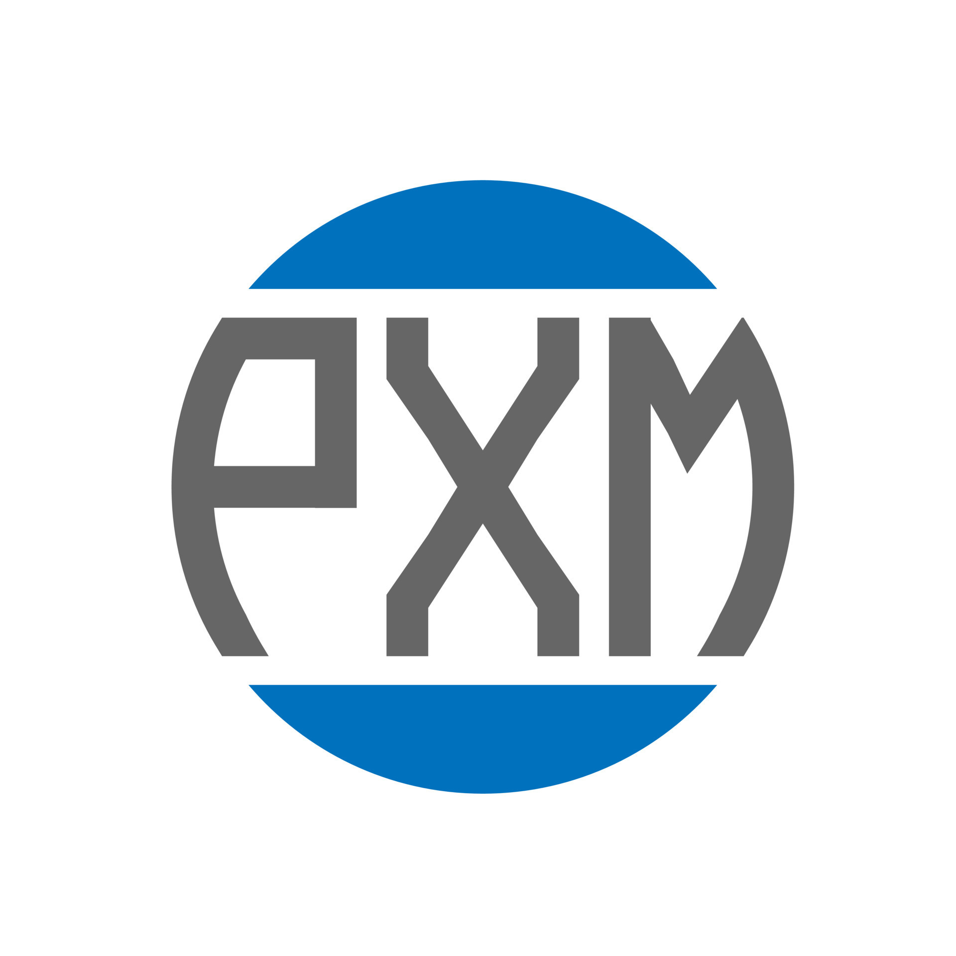 PXM letter logo design on white background. PXM creative initials circle logo concept. PXM ...